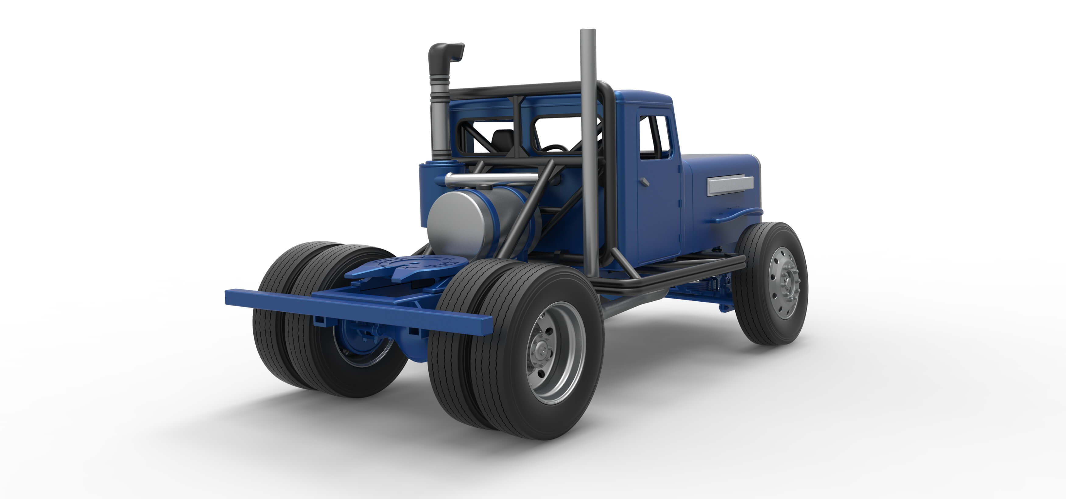 Vintage Gatr Racing Semi Truck Version 2 Scale 1:25 - 3D Model by ...