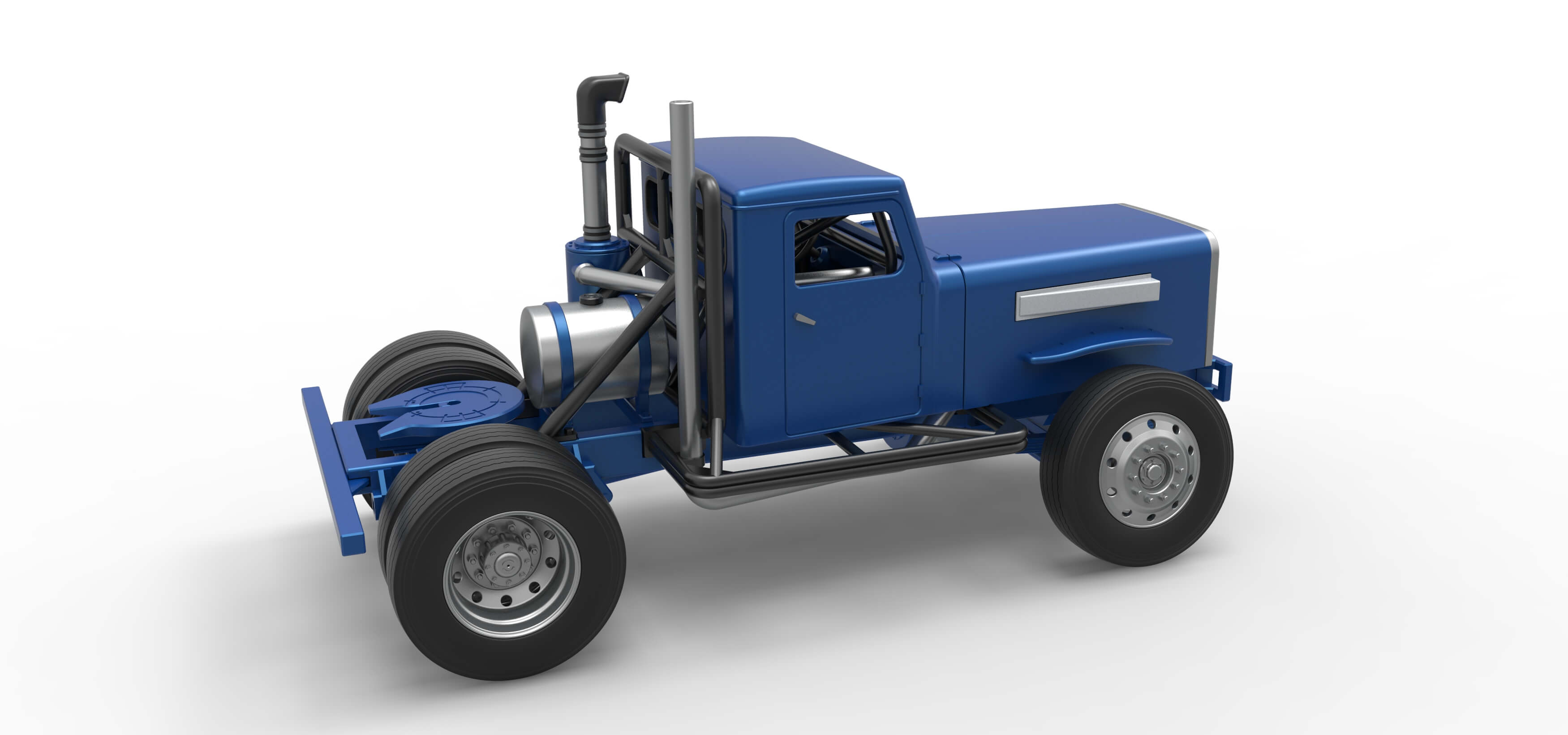 Vintage Gatr Racing Semi Truck Version 2 Scale 1:25 - 3D Model by ...