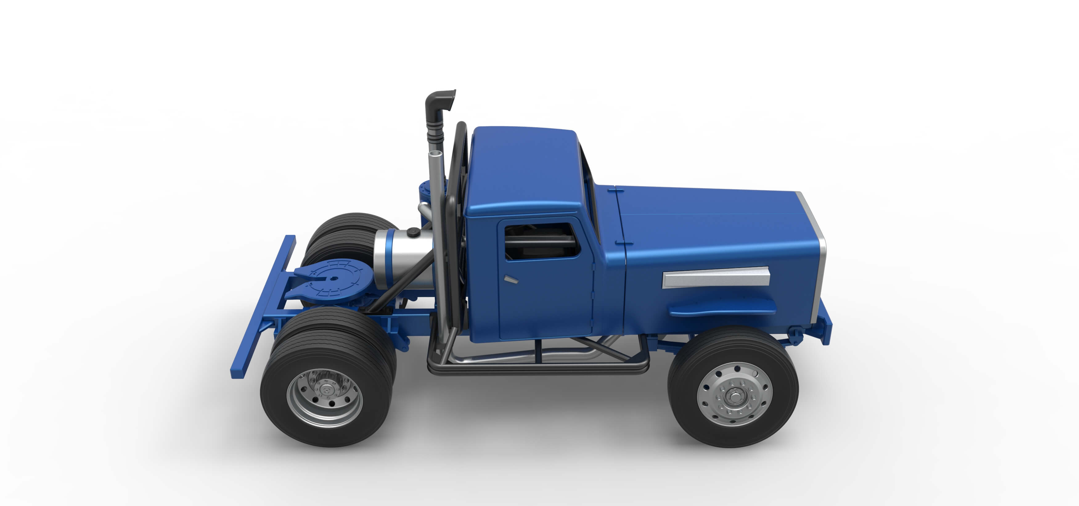 Vintage Gatr Racing Semi Truck Version 2 Scale 1:25 - 3D Model by ...