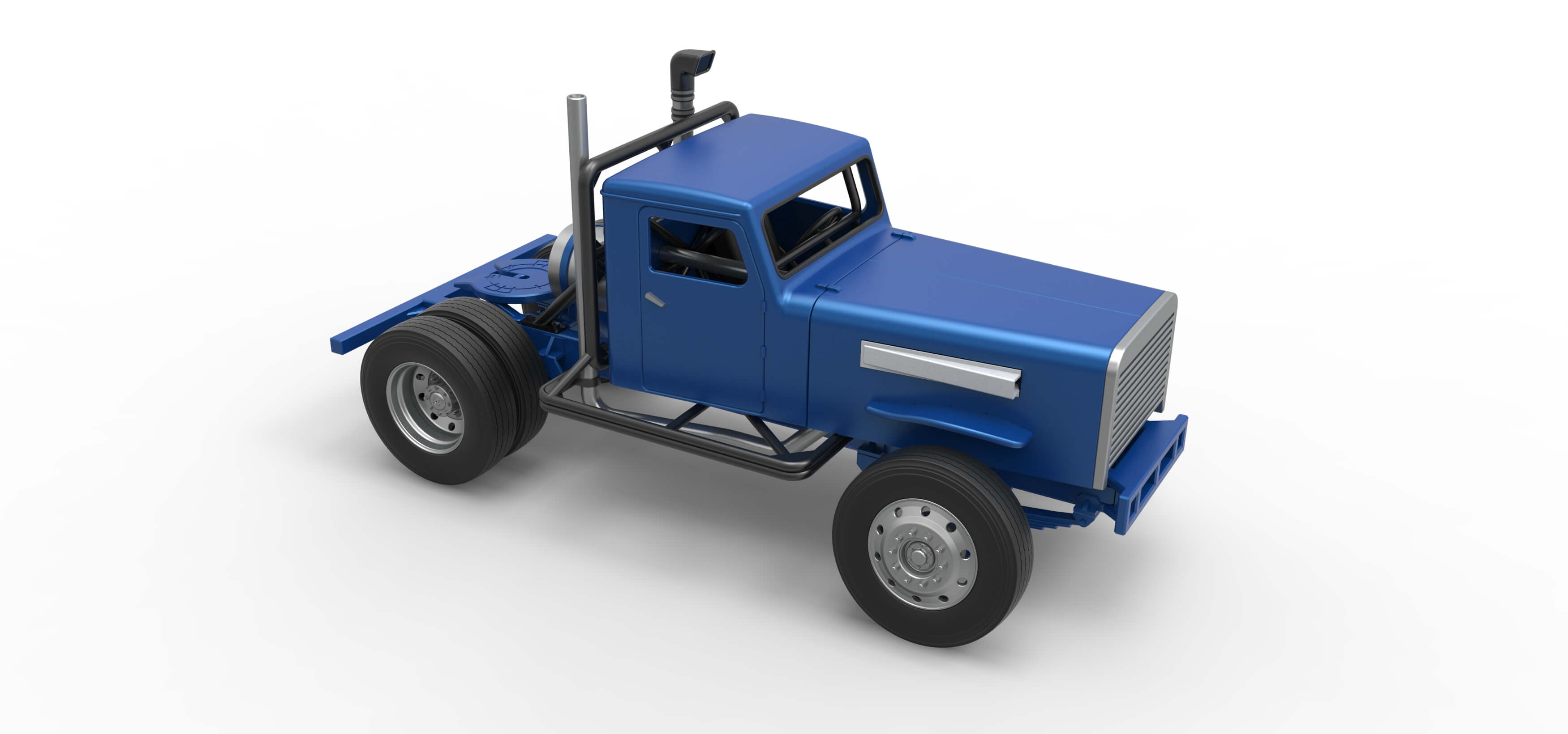 Vintage Gatr Racing Semi Truck Version 2 Scale 1:25 - 3D Model by ...