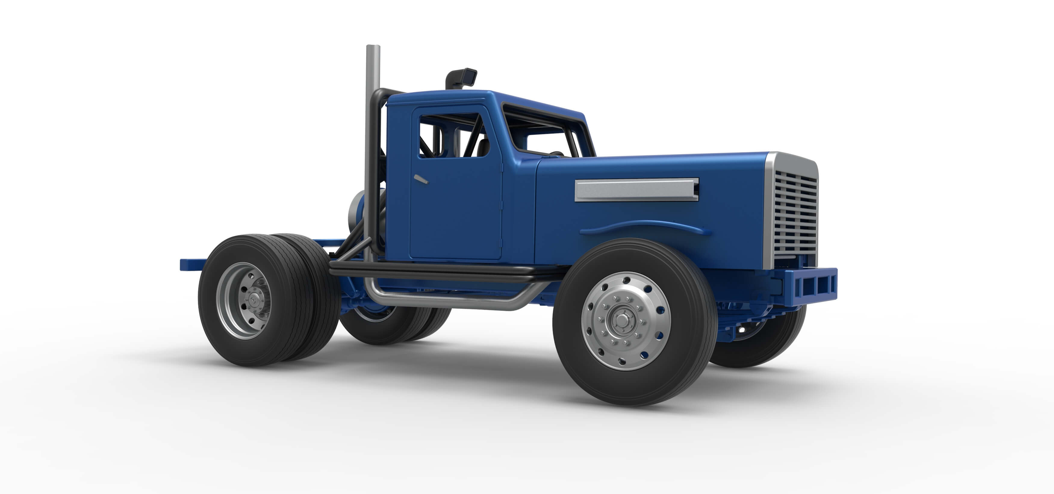 Vintage Gatr Racing Semi Truck Version 2 Scale 1:25 - 3D Model by ...