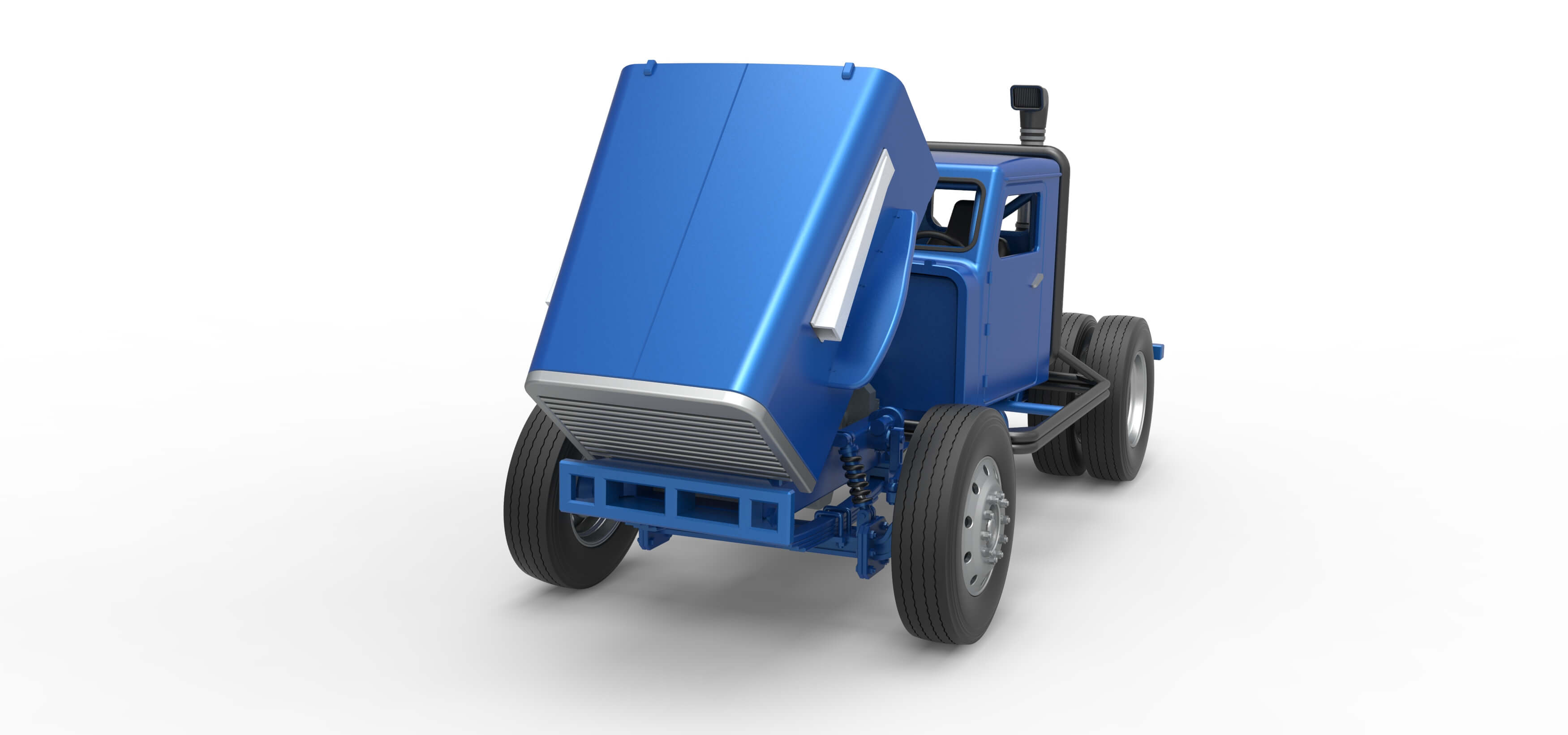 Vintage Gatr Racing Semi Truck Version 2 Scale 1:25 - 3D Model by ...