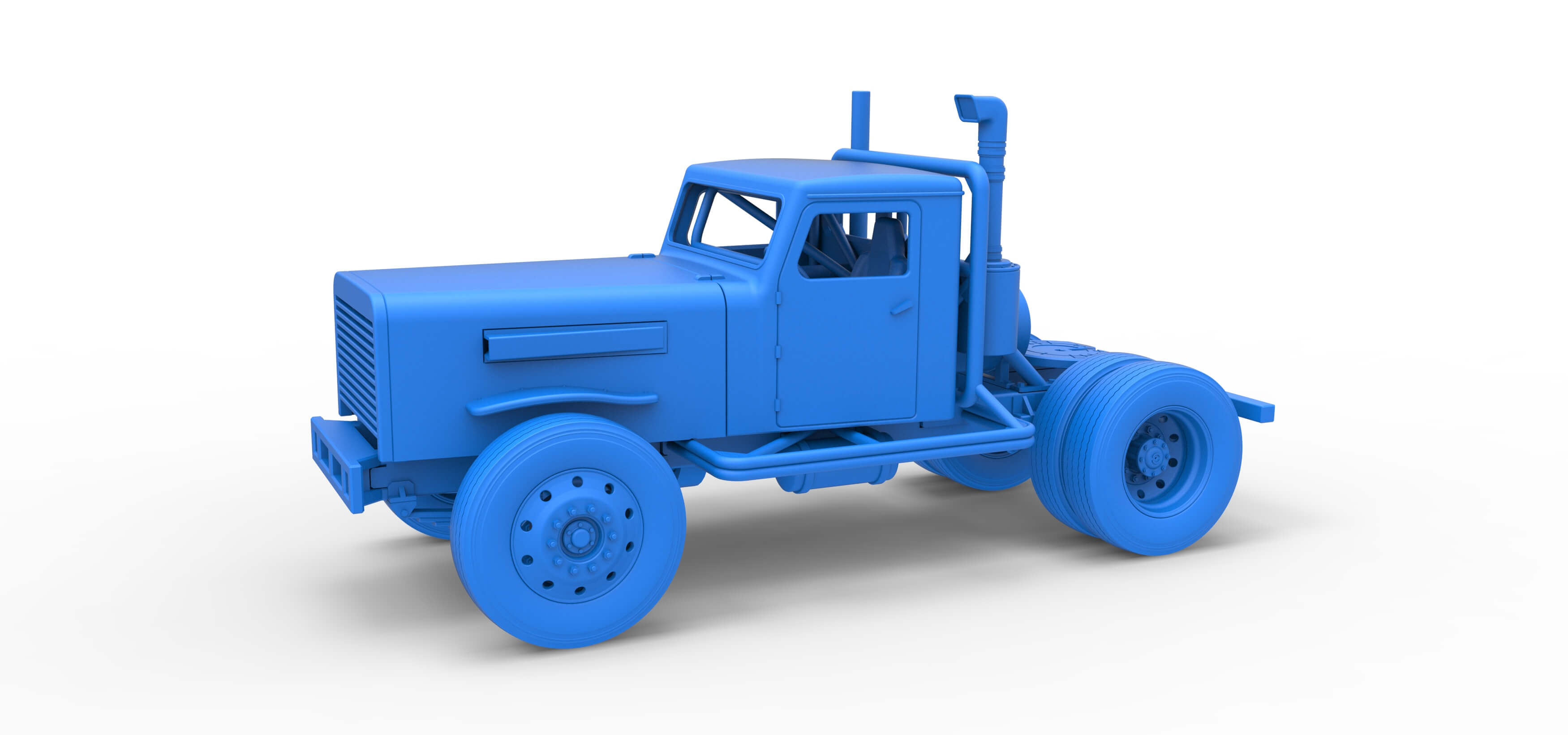 Vintage Gatr Racing Semi Truck Version 2 Scale 1:25 - 3D Model by ...