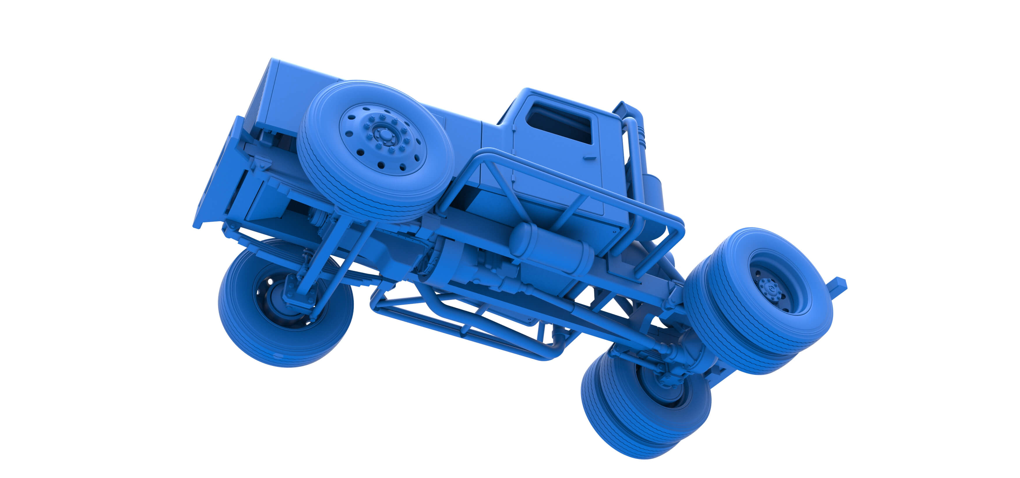 Vintage Gatr Racing Semi Truck Version 2 Scale 1:25 - 3D Model by ...