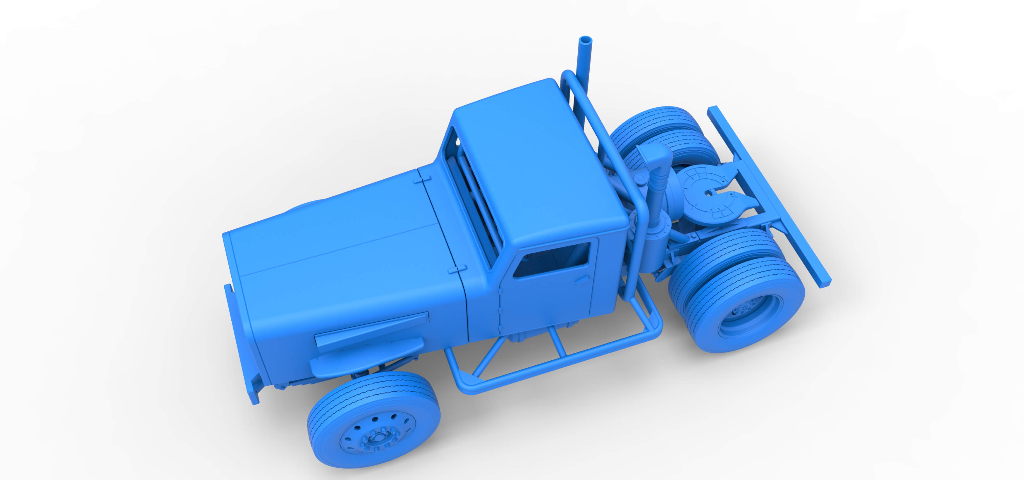 Vintage Gatr Racing Semi Truck Version 2 Scale 1:25 - 3D Model by ...