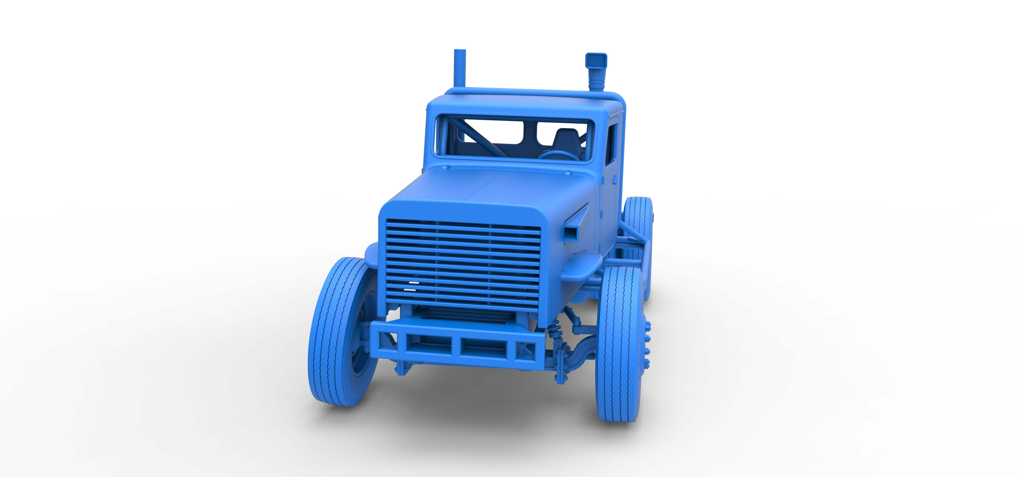 Vintage Gatr Racing Semi Truck Version 2 Scale 1:25 - 3D Model by ...