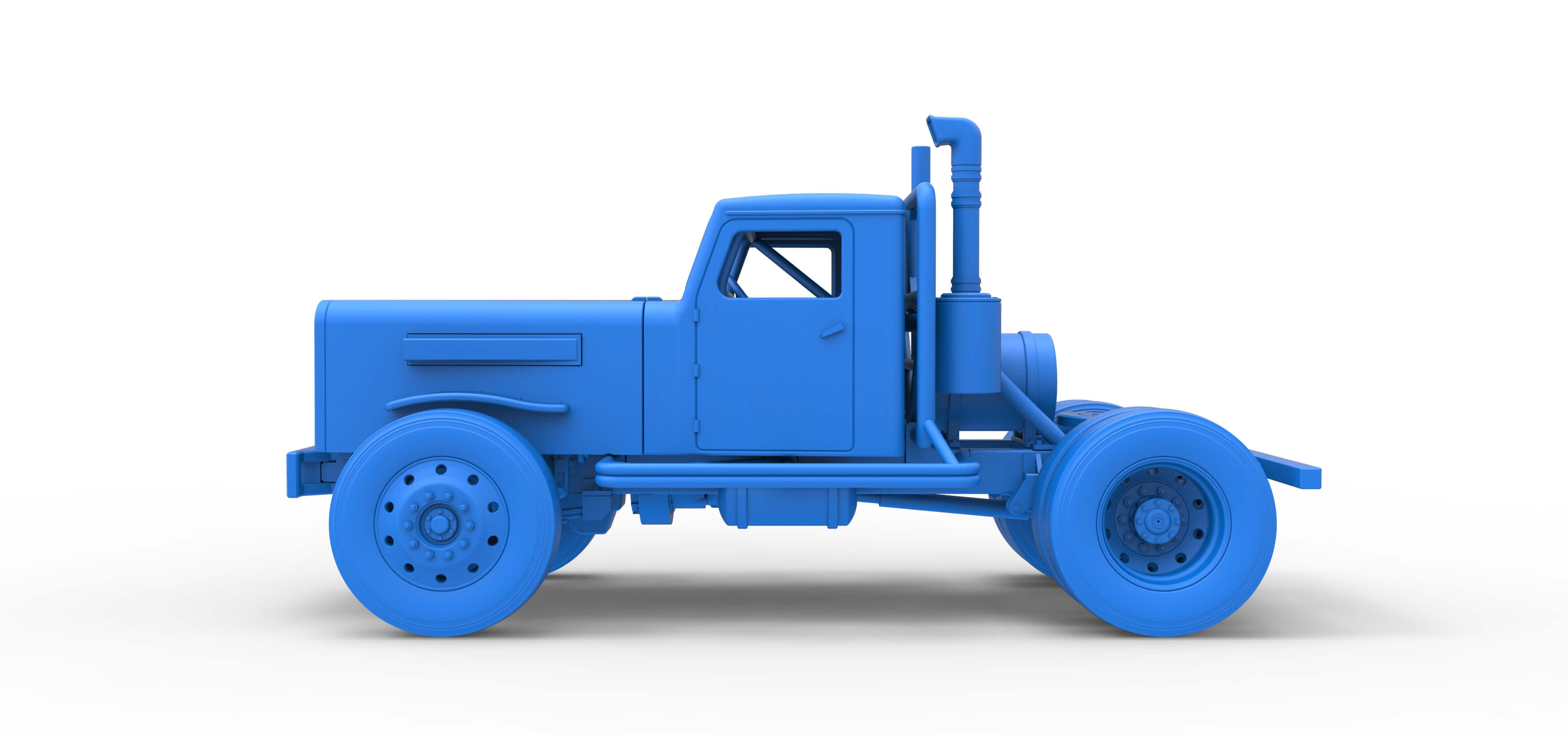 Vintage Gatr Racing Semi Truck Version 2 Scale 1:25 - 3D Model by ...