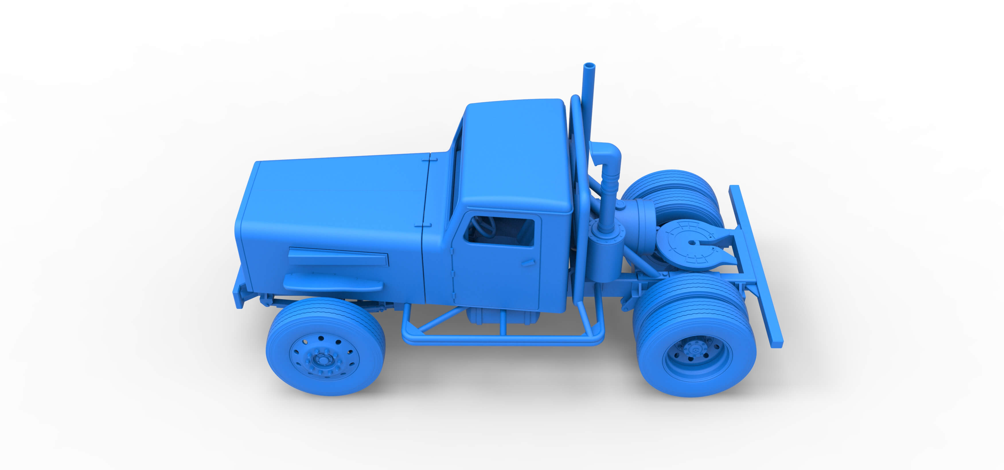 Vintage Gatr Racing Semi Truck Version 2 Scale 1:25 - 3D Model by ...