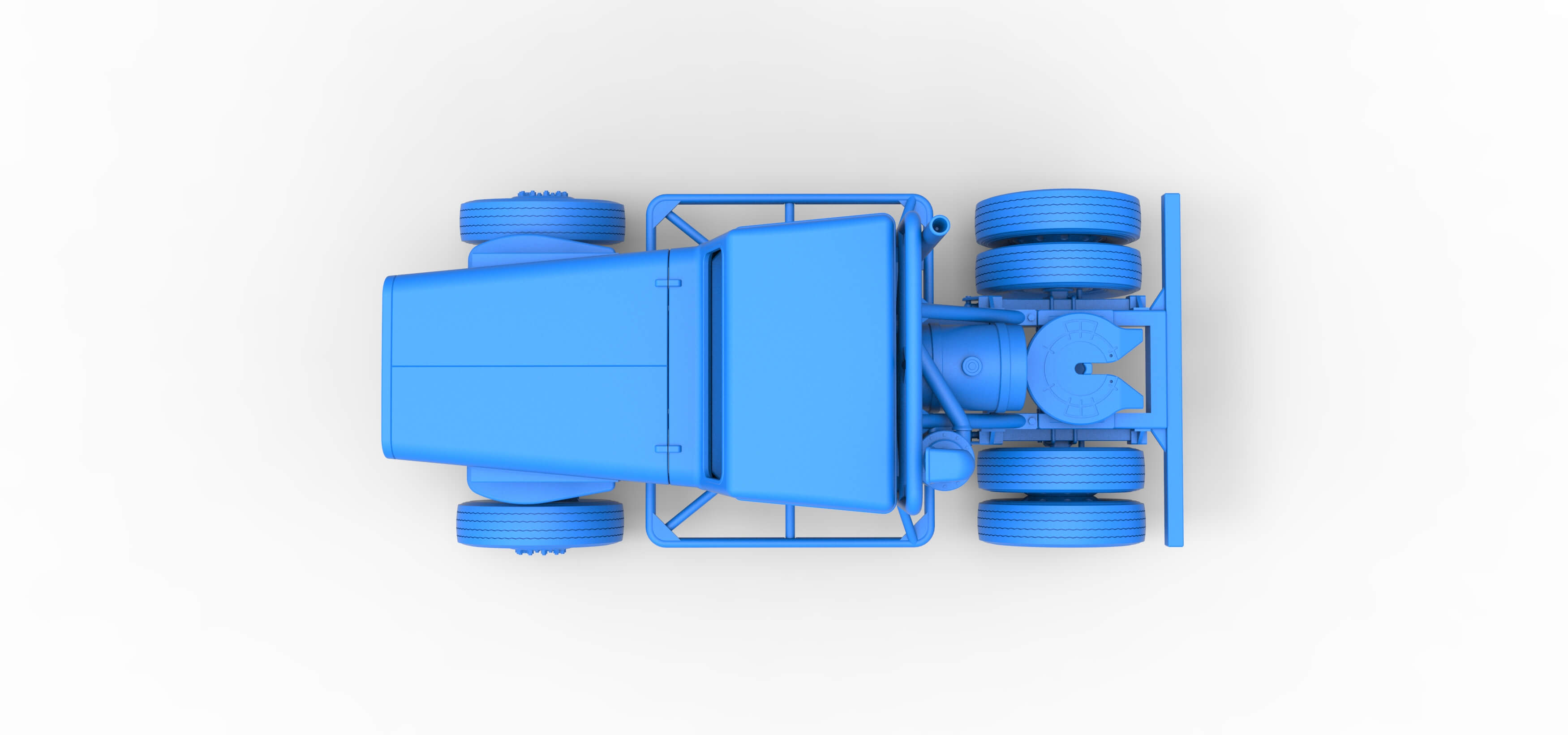 Vintage Gatr Racing Semi Truck Version 2 Scale 1:25 - 3D Model by ...