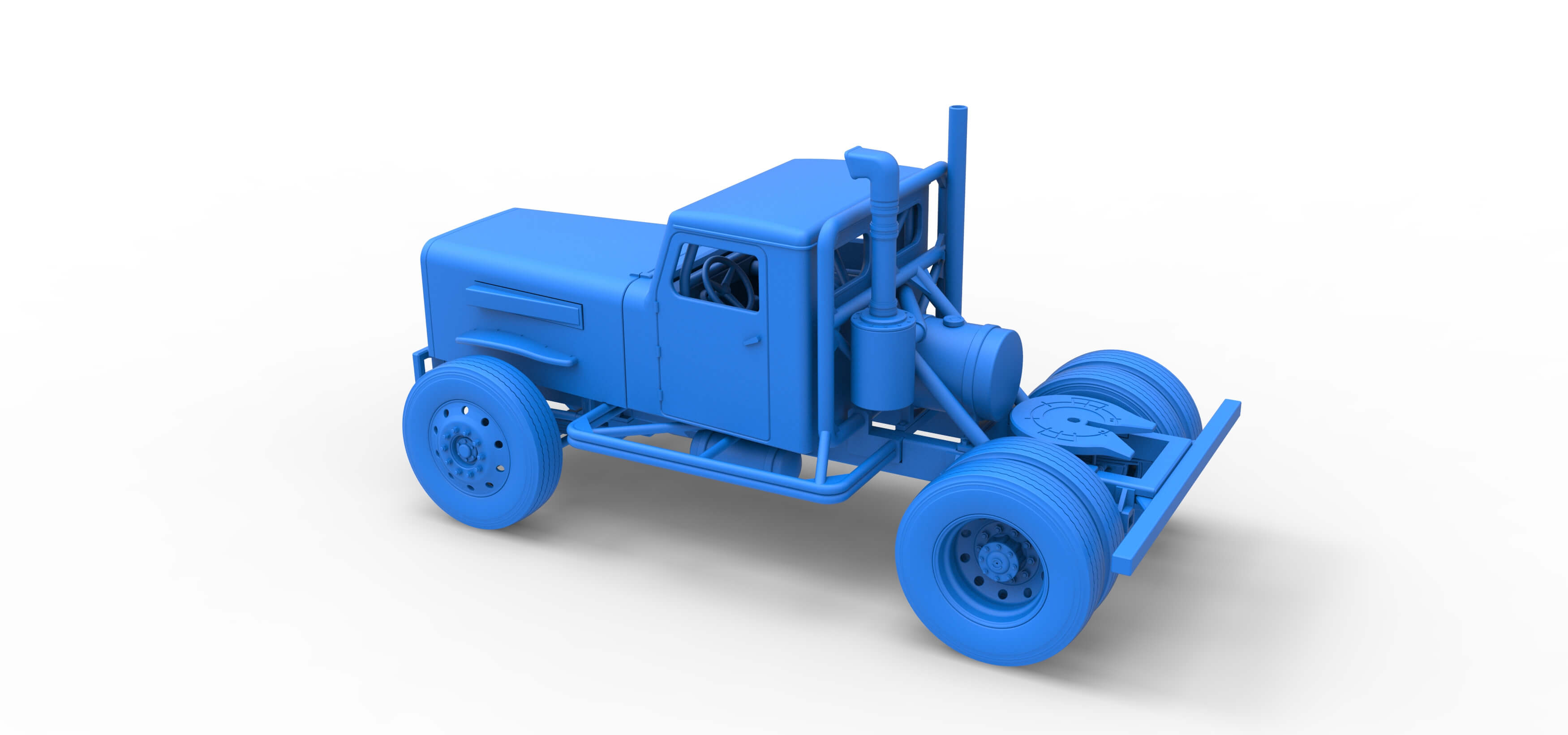 Vintage Gatr Racing Semi Truck Version 2 Scale 1:25 - 3D Model by ...