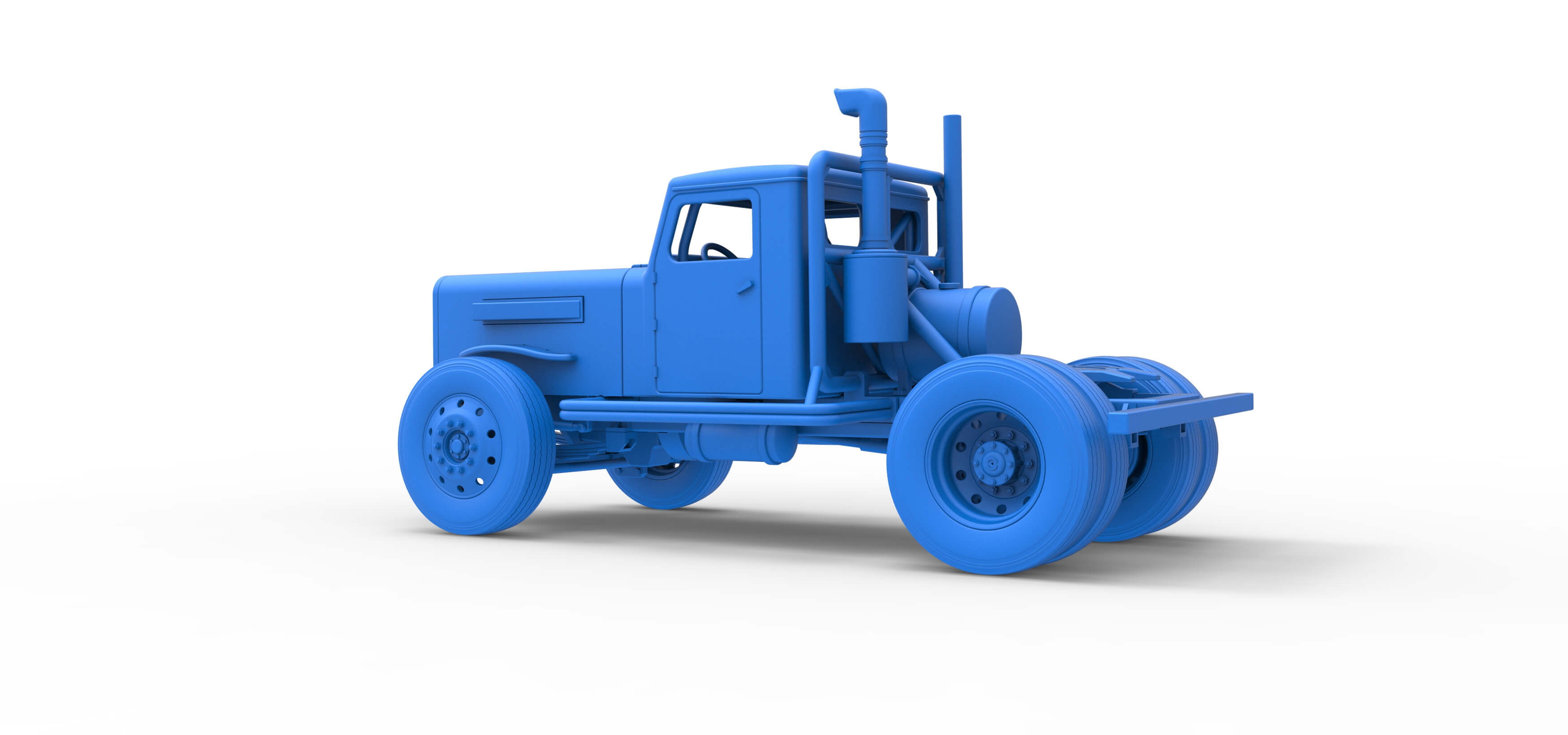 Vintage Gatr Racing Semi Truck Version 2 Scale 1:25 - 3D Model by ...