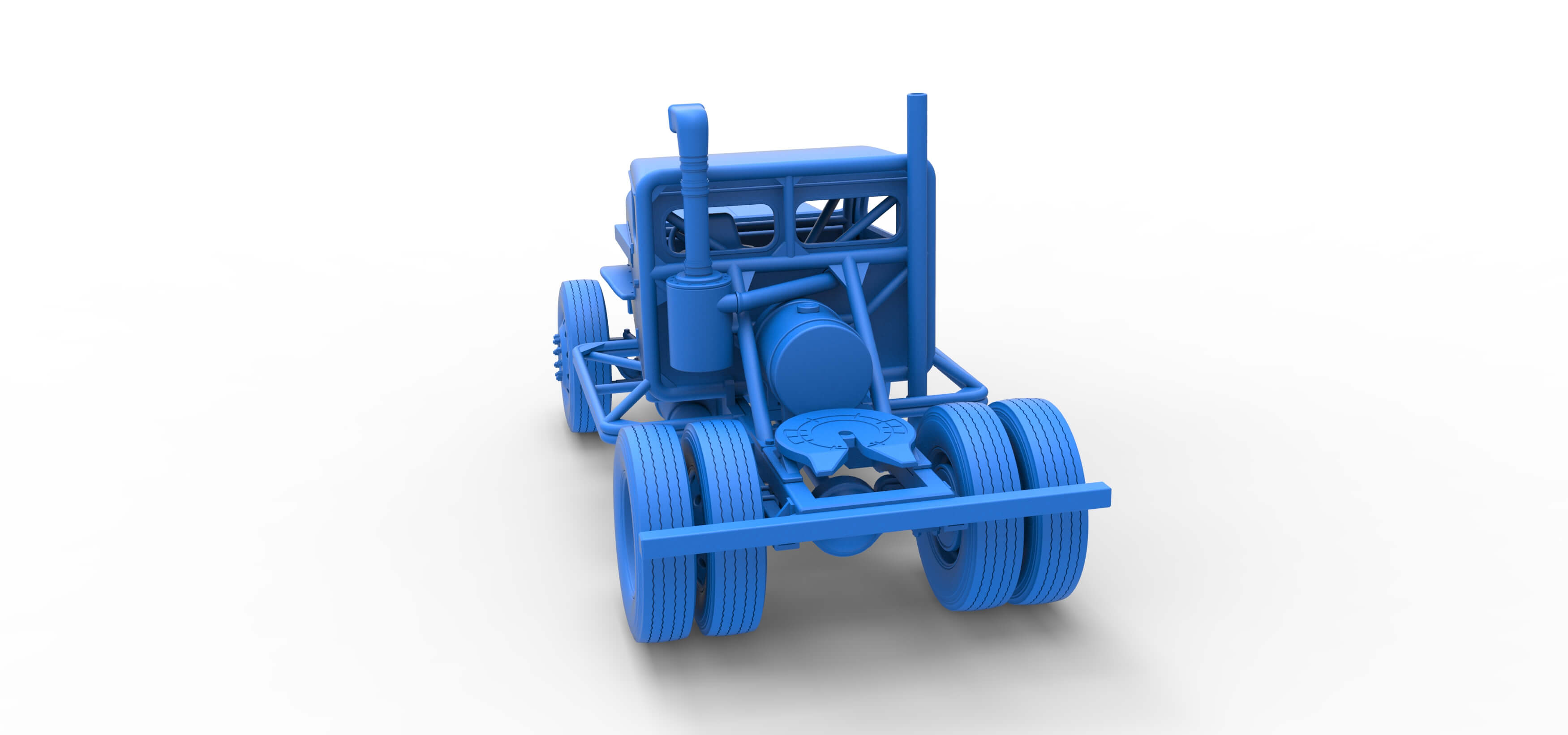 Vintage Gatr Racing Semi Truck Version 2 Scale 1:25 - 3D Model by ...