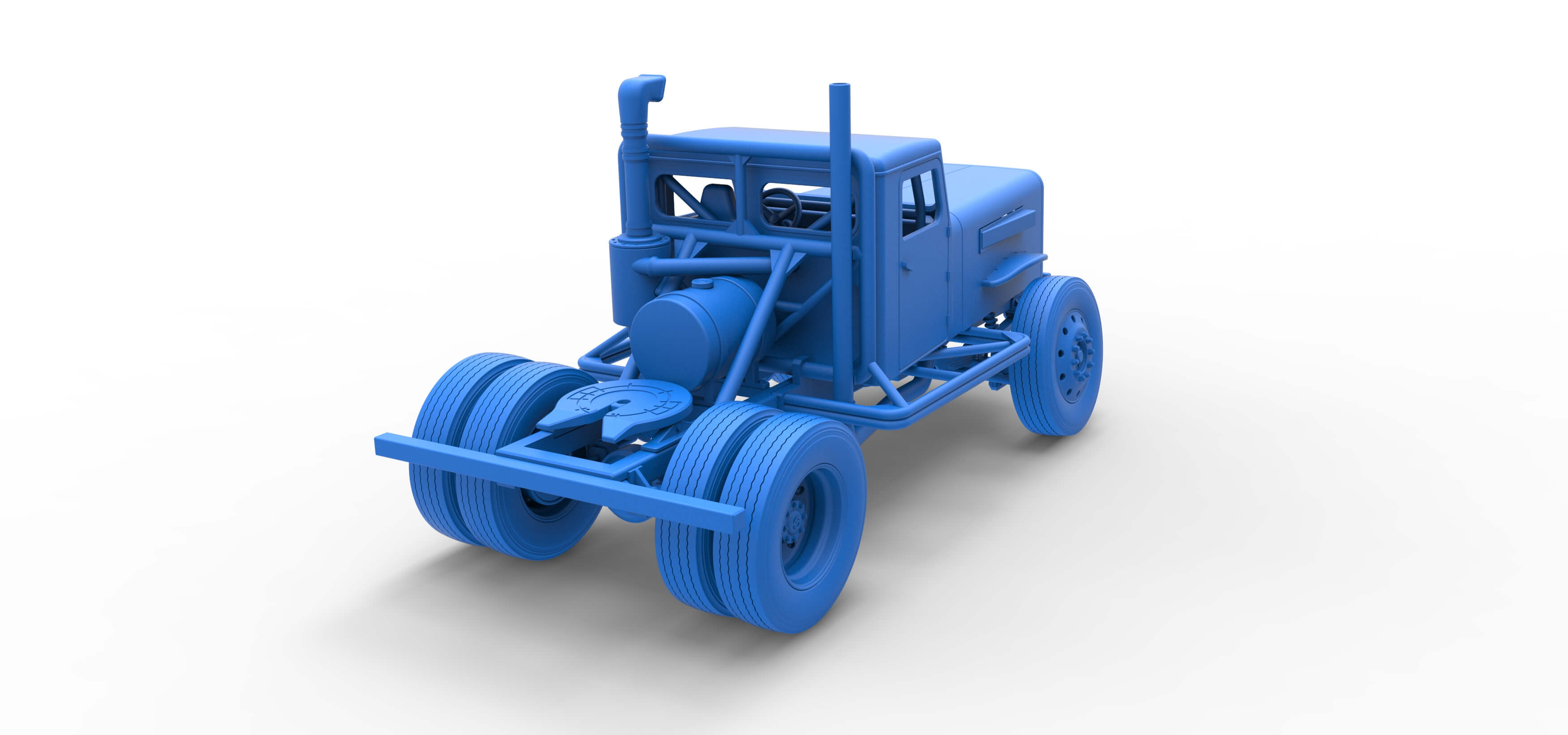 Vintage Gatr Racing Semi Truck Version 2 Scale 1:25 - 3D Model by ...