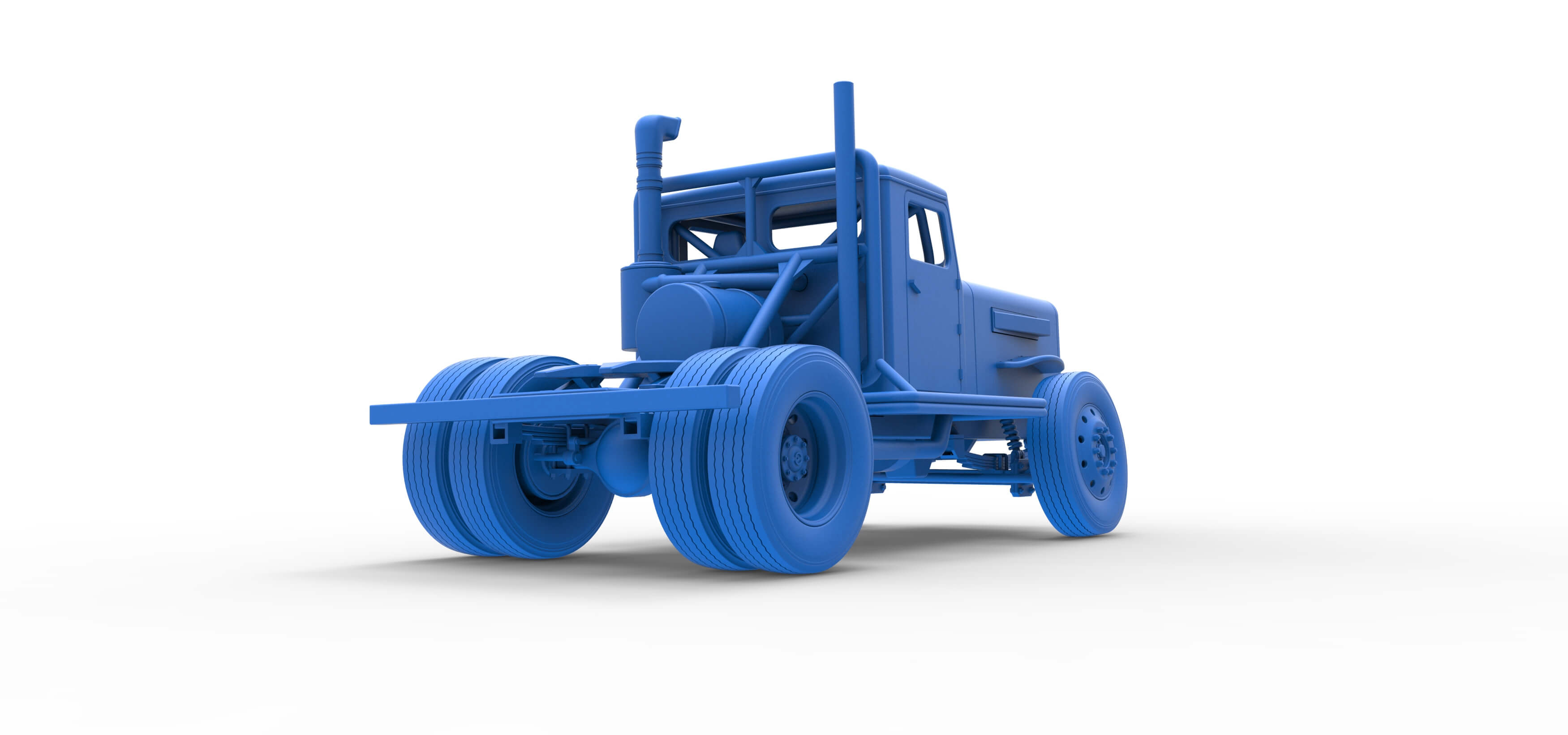 Vintage Gatr Racing Semi Truck Version 2 Scale 1:25 - 3D Model by ...