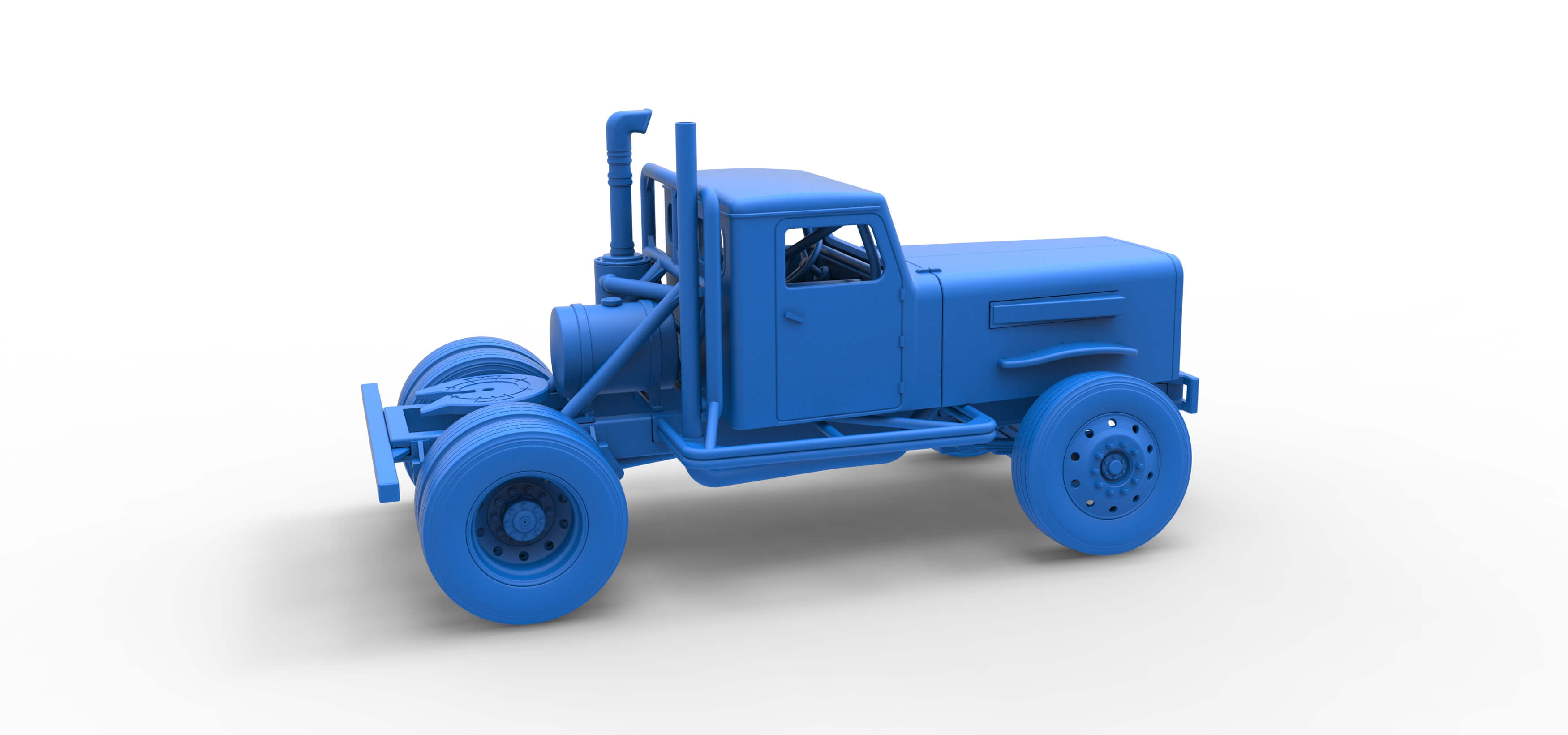 Vintage Gatr Racing Semi Truck Version 2 Scale 1:25 - 3D Model by ...