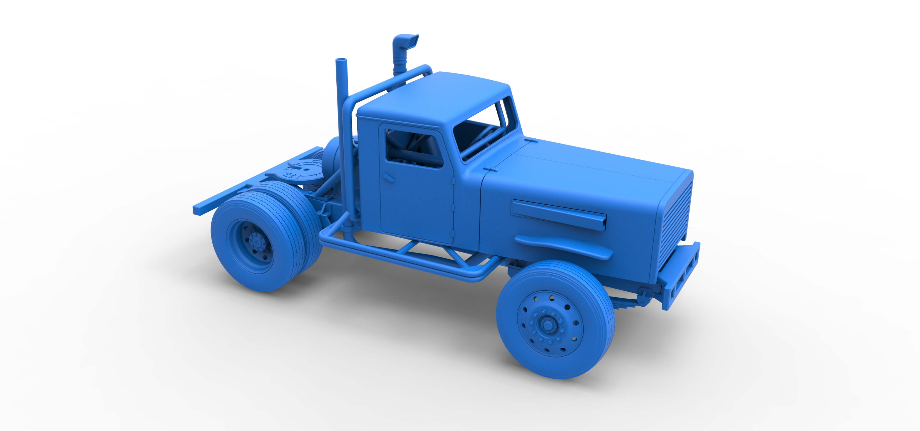 Vintage Gatr Racing Semi Truck Version 2 Scale 1:25 - 3D Model by ...