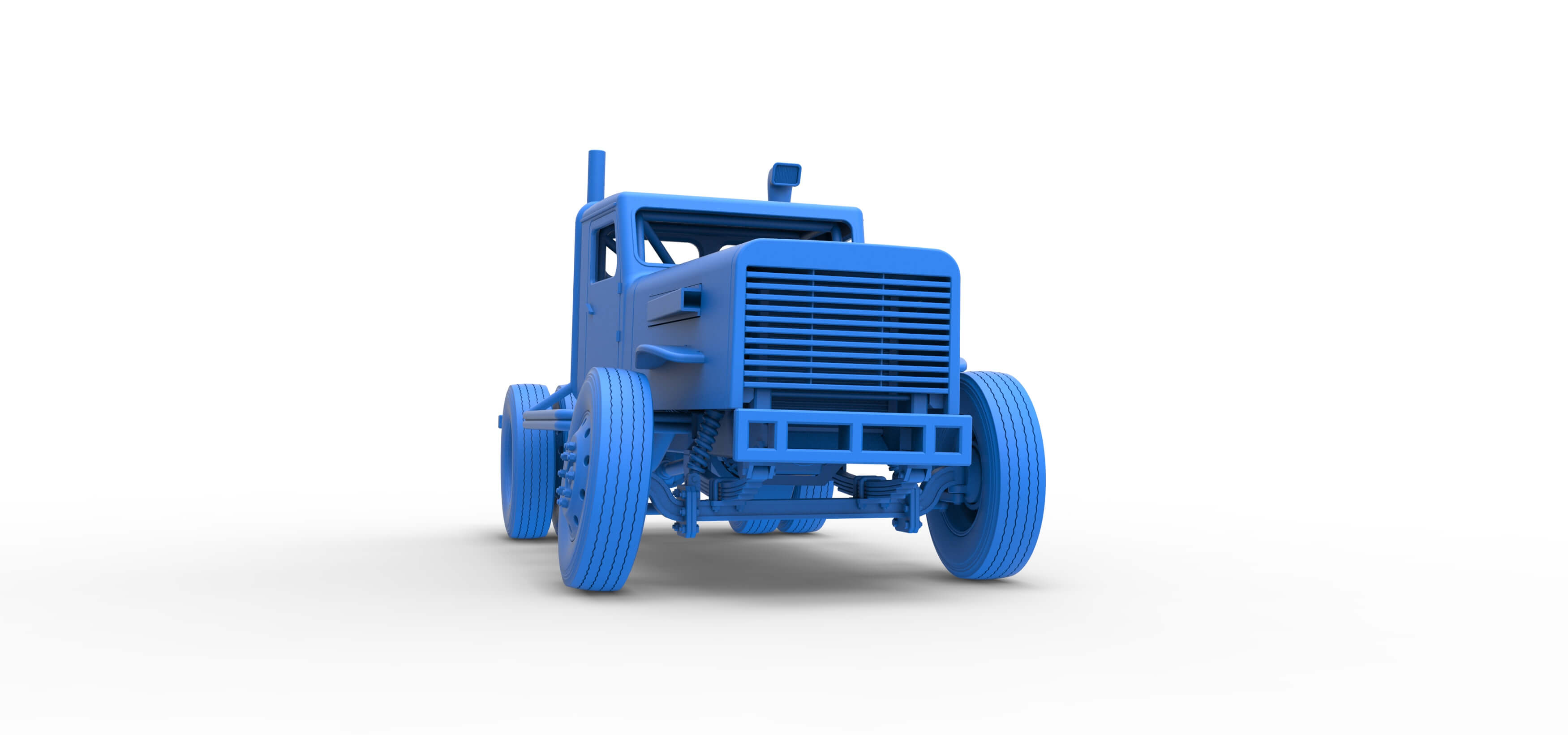 Vintage Gatr Racing Semi Truck Version 2 Scale 1:25 - 3D Model by ...