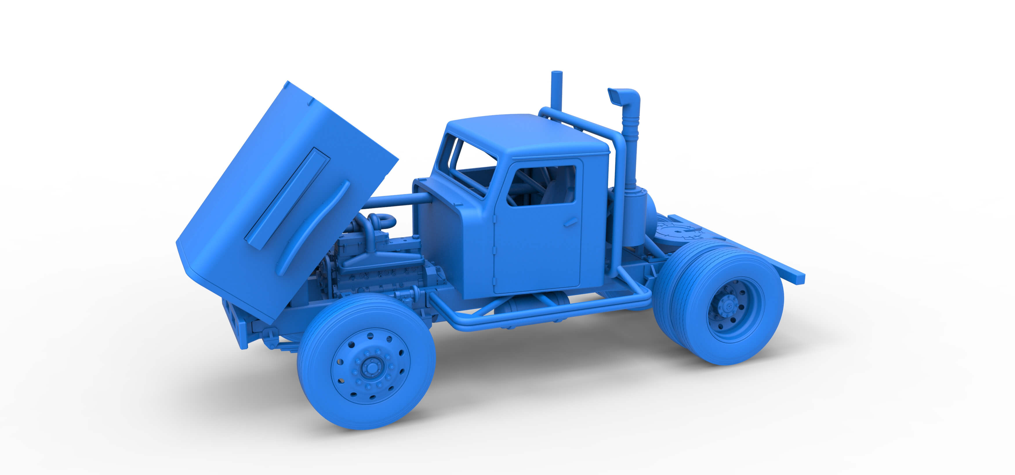 Vintage Gatr Racing Semi Truck Version 2 Scale 1:25 - 3D Model by ...