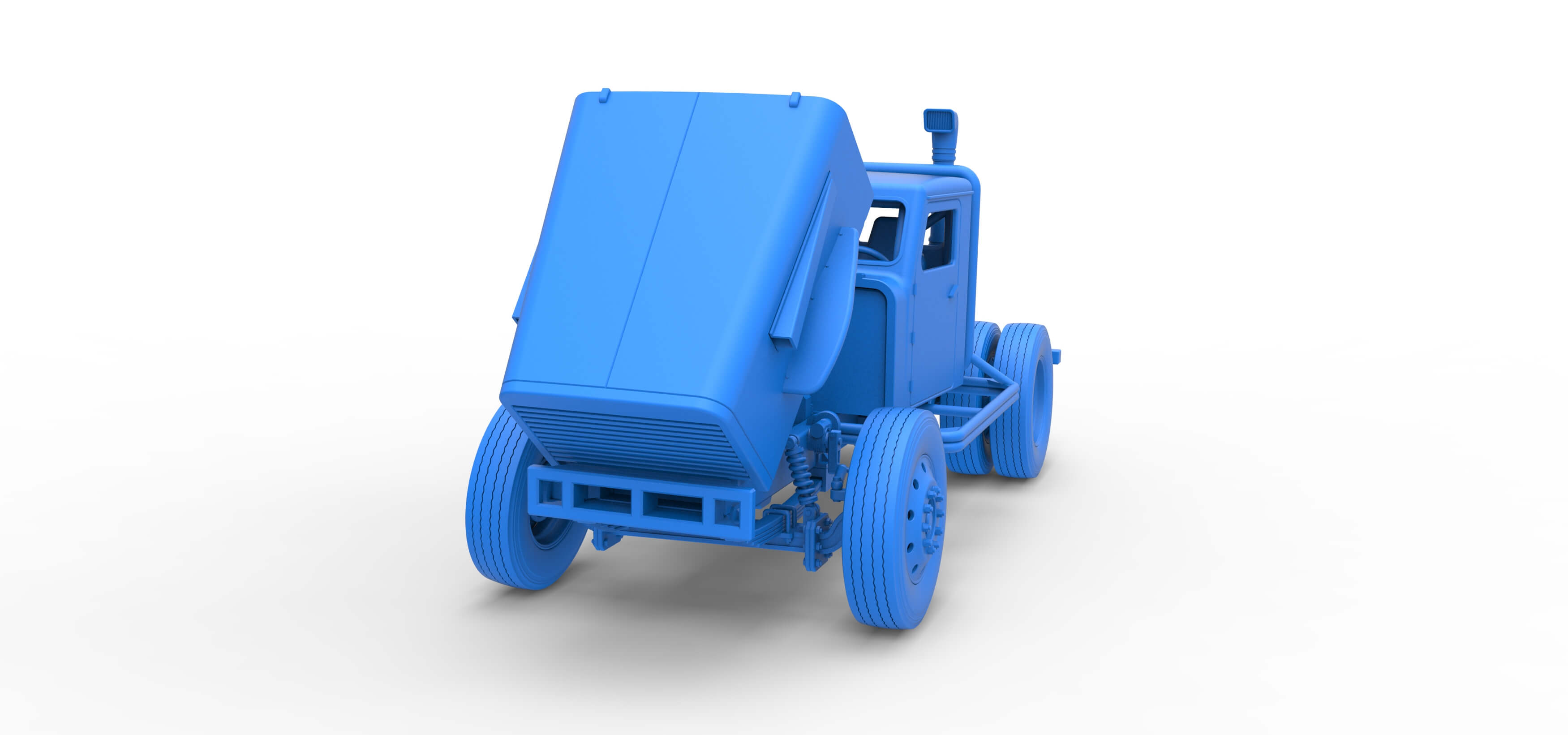 Vintage Gatr Racing Semi Truck Version 2 Scale 1:25 - 3D Model by ...