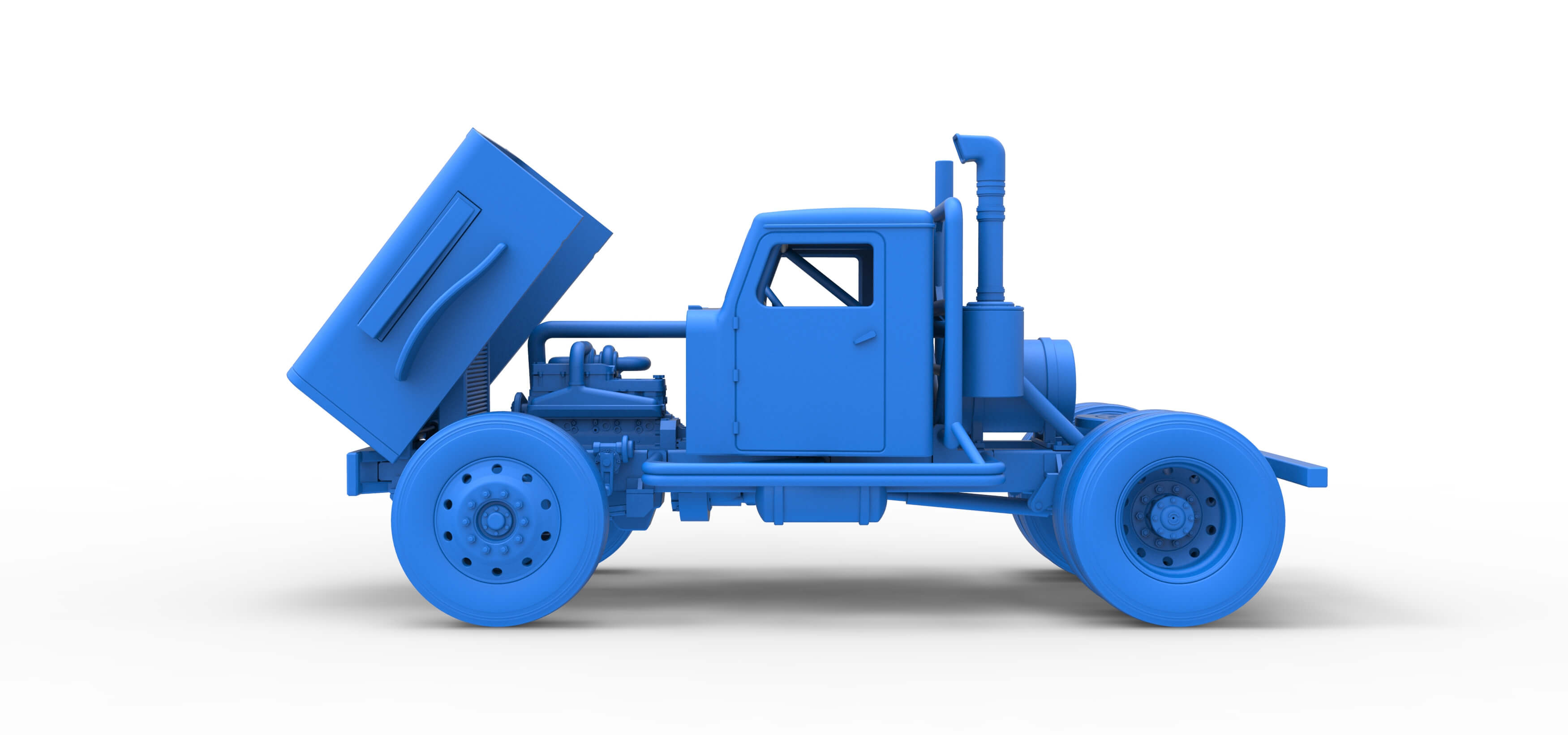 Vintage Gatr Racing Semi Truck Version 2 Scale 1:25 - 3D Model by ...