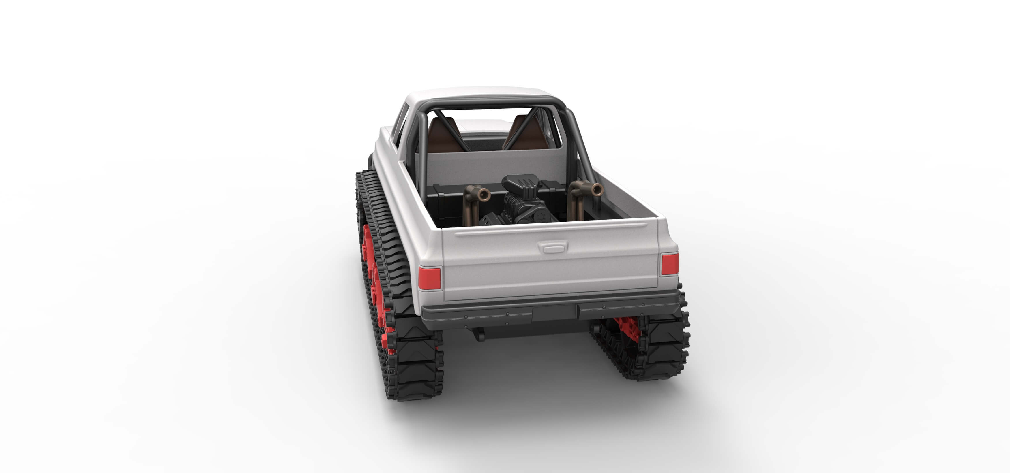 Vintage Monster Tank 1:25 - 3D Model by TechItemsRock