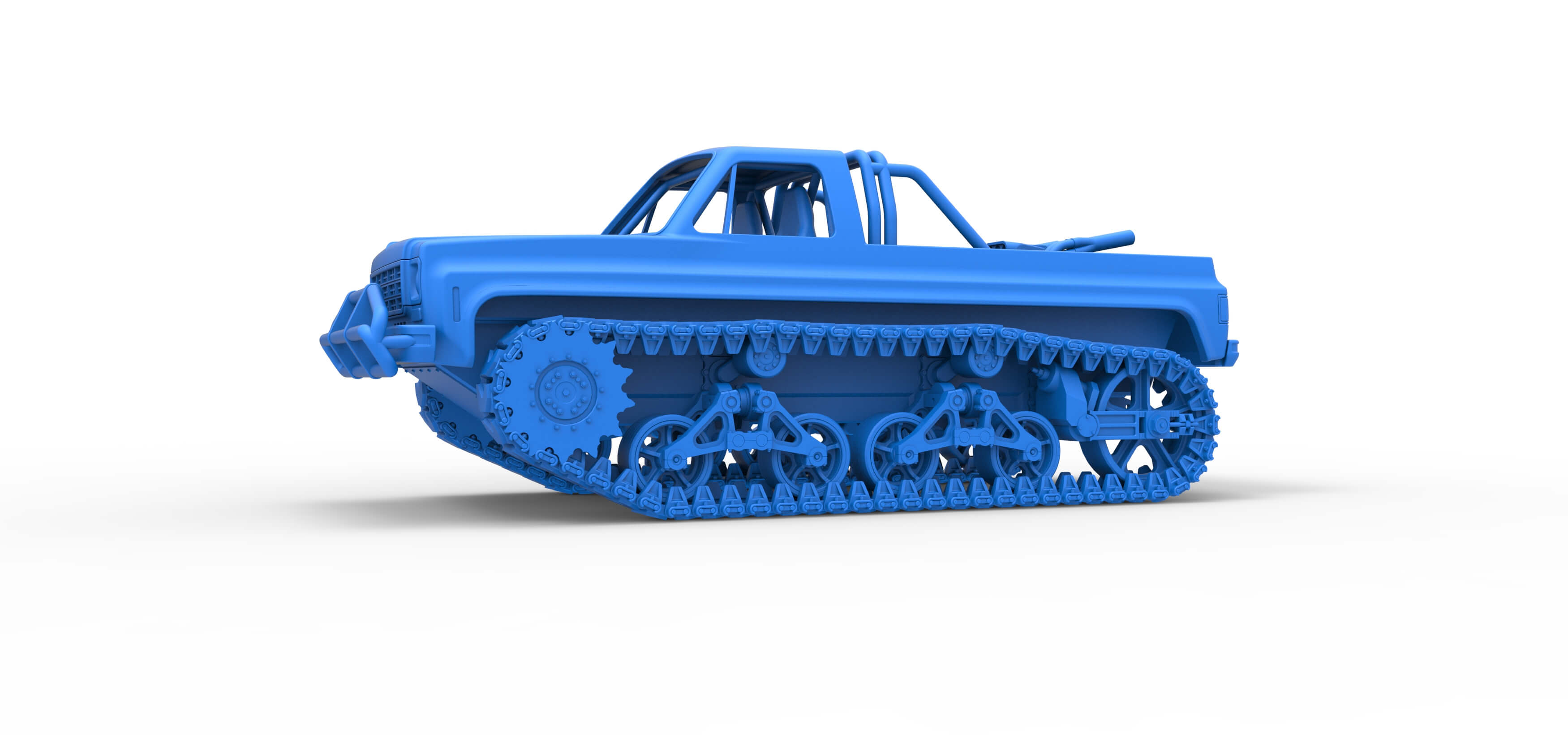 Vintage Monster Tank 1:25 - 3D Model by TechItemsRock