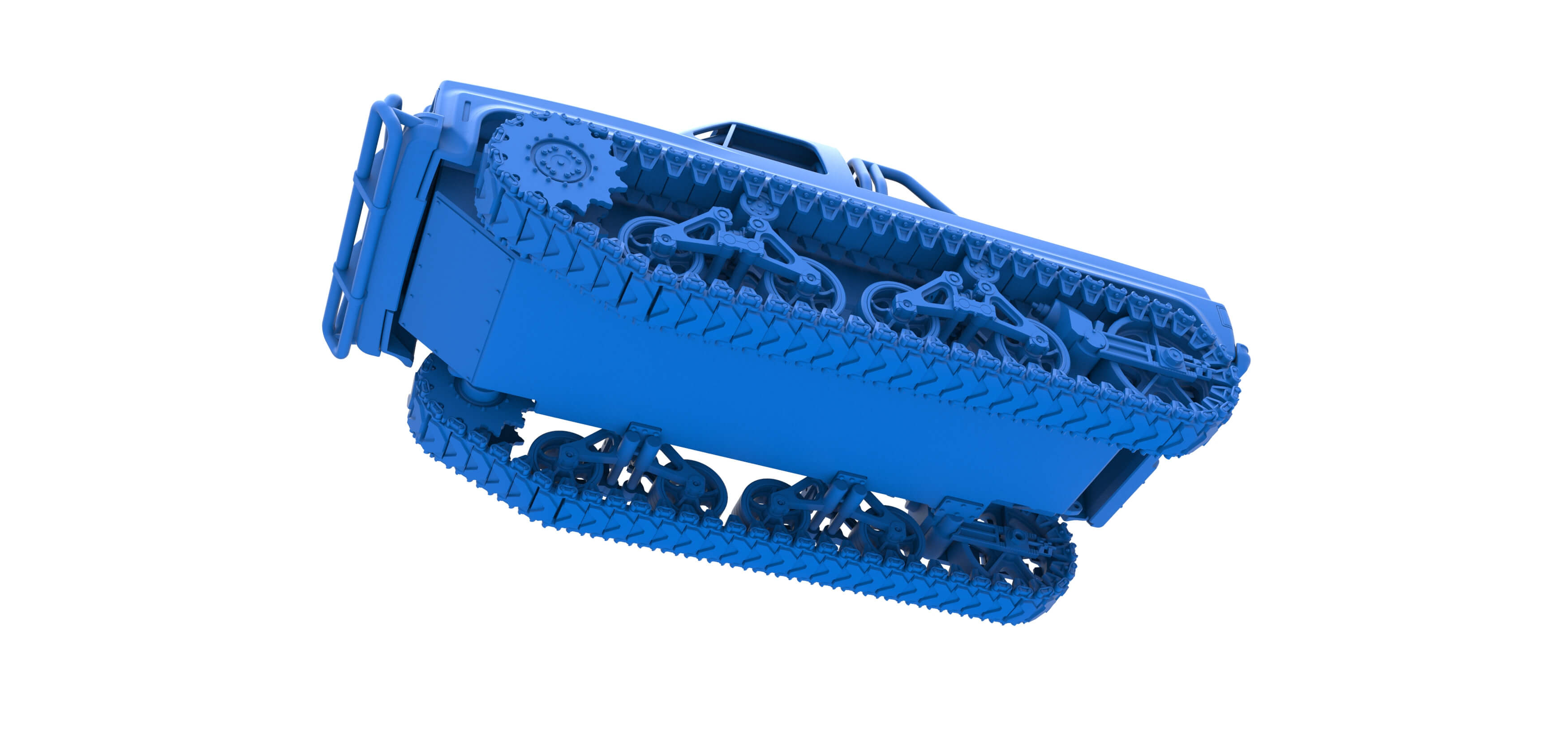 Vintage Monster Tank 1:25 - 3D Model by TechItemsRock