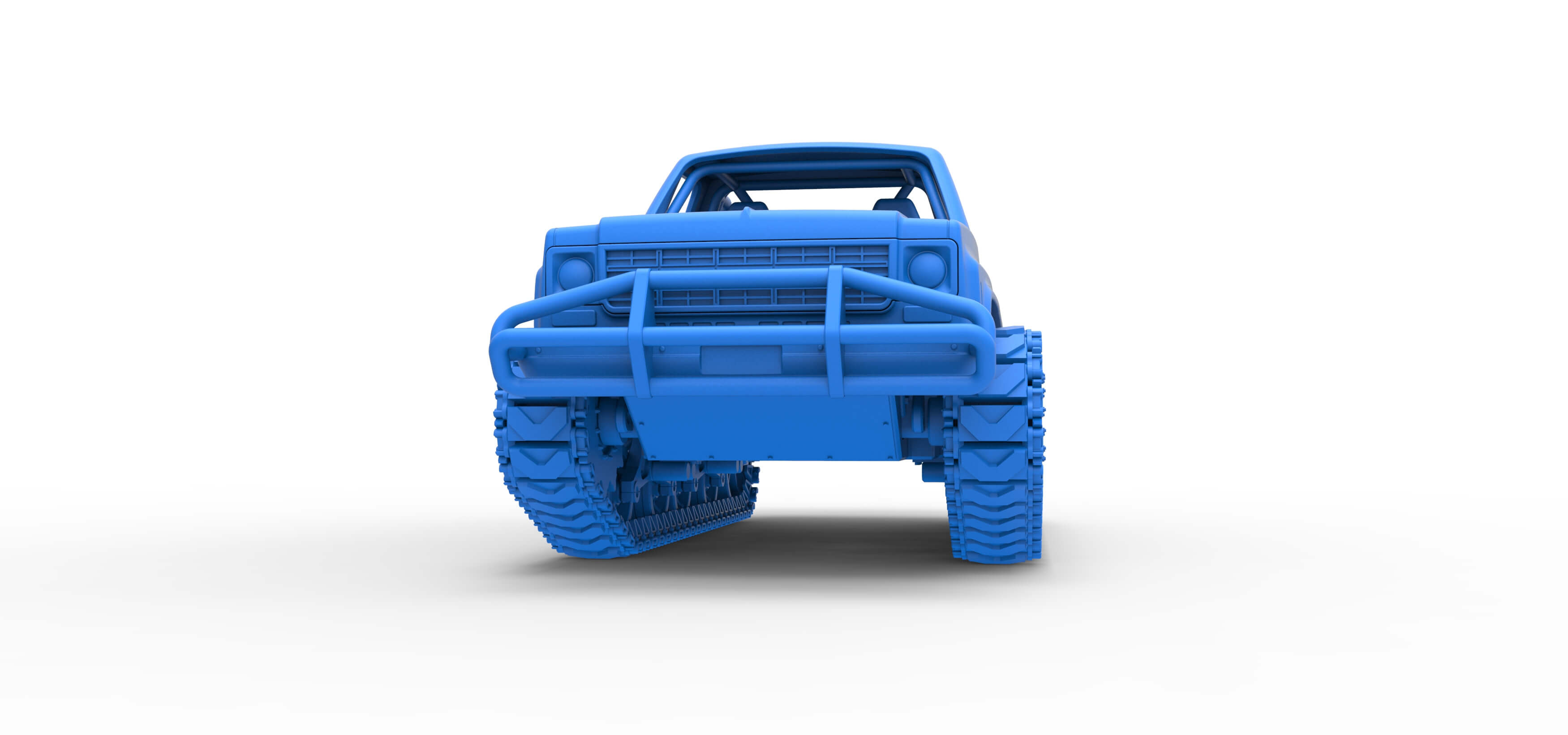 Vintage Monster Tank 1:25 - 3D Model by TechItemsRock