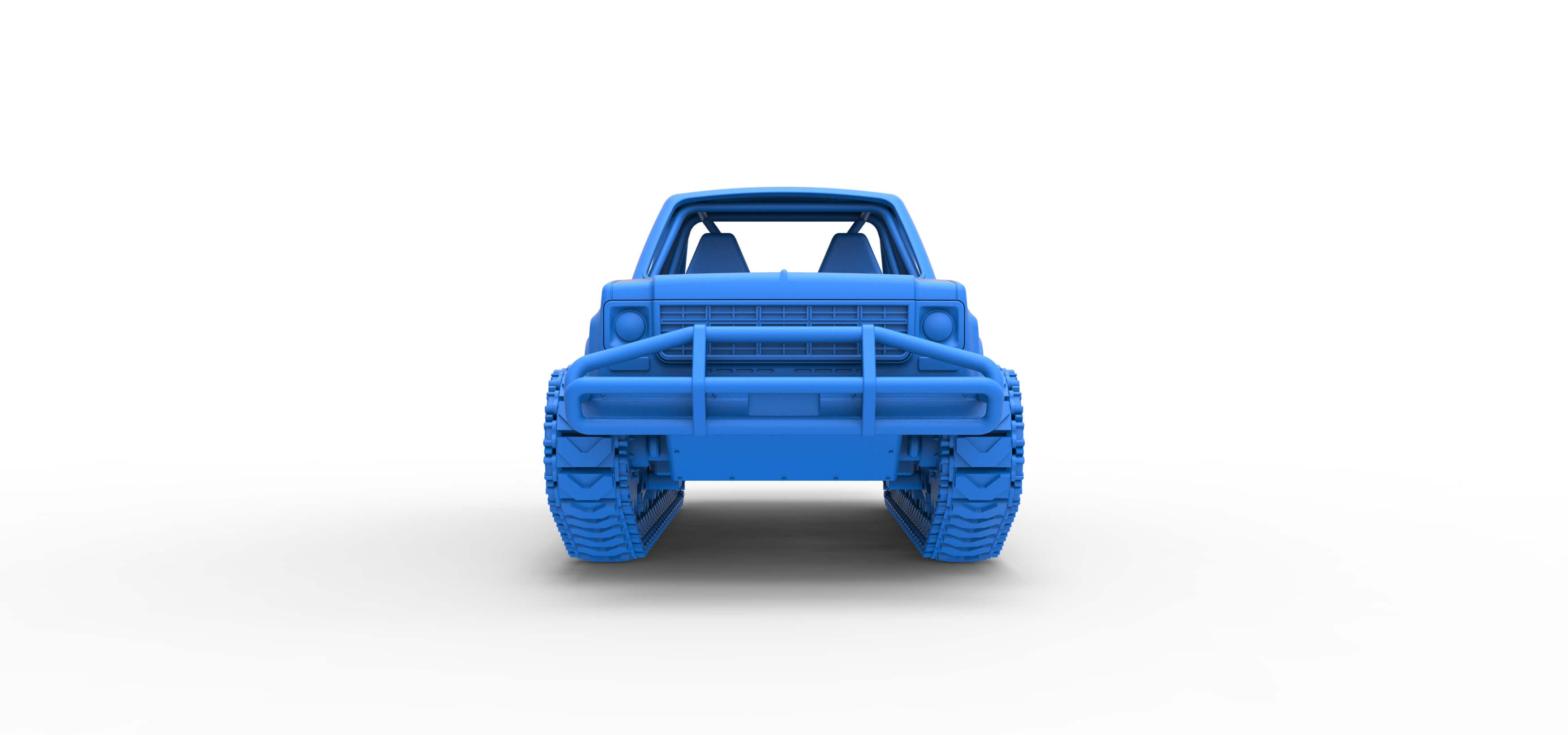 Vintage Monster Tank 1:25 - 3D Model by TechItemsRock