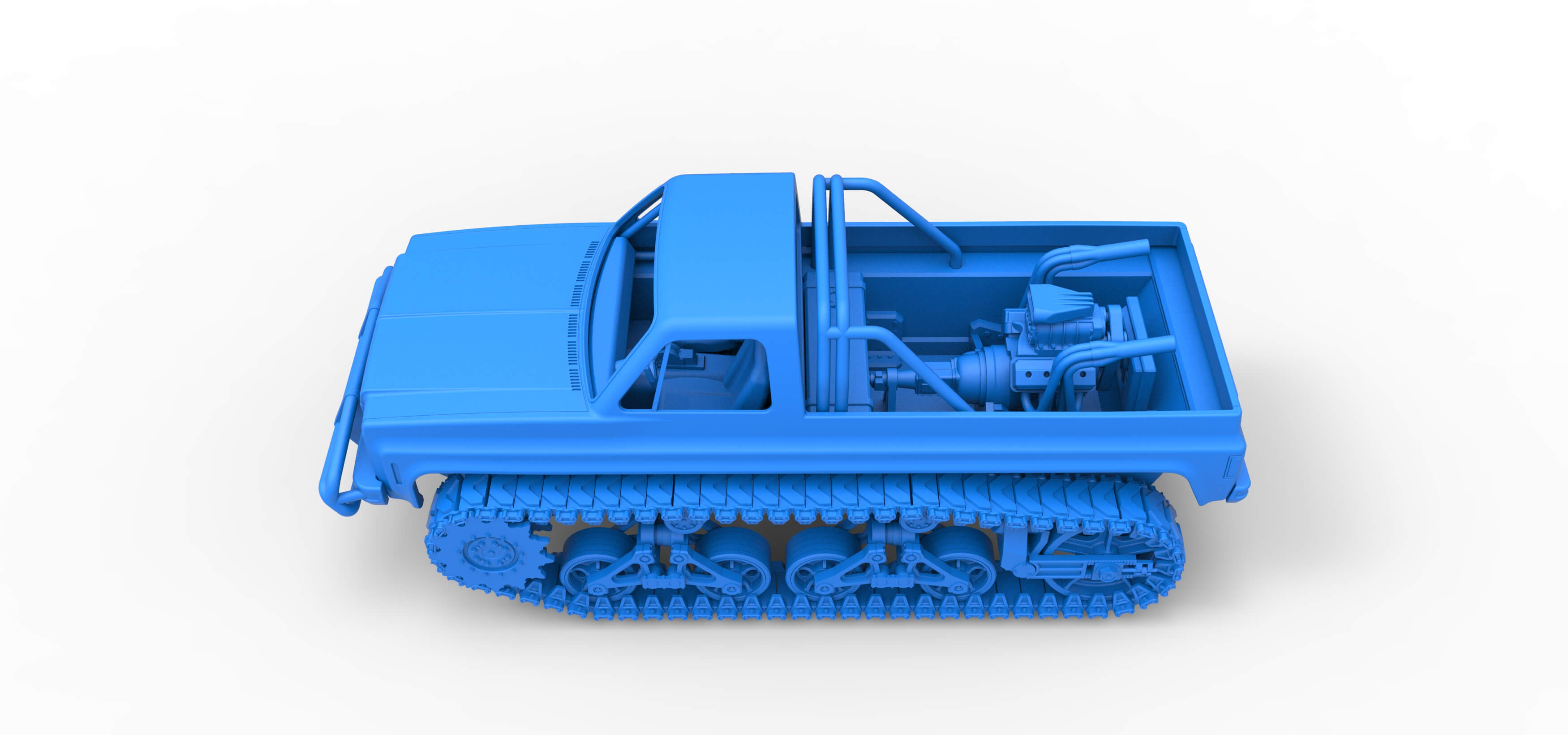 Vintage Monster Tank 1:25 - 3D Model by TechItemsRock
