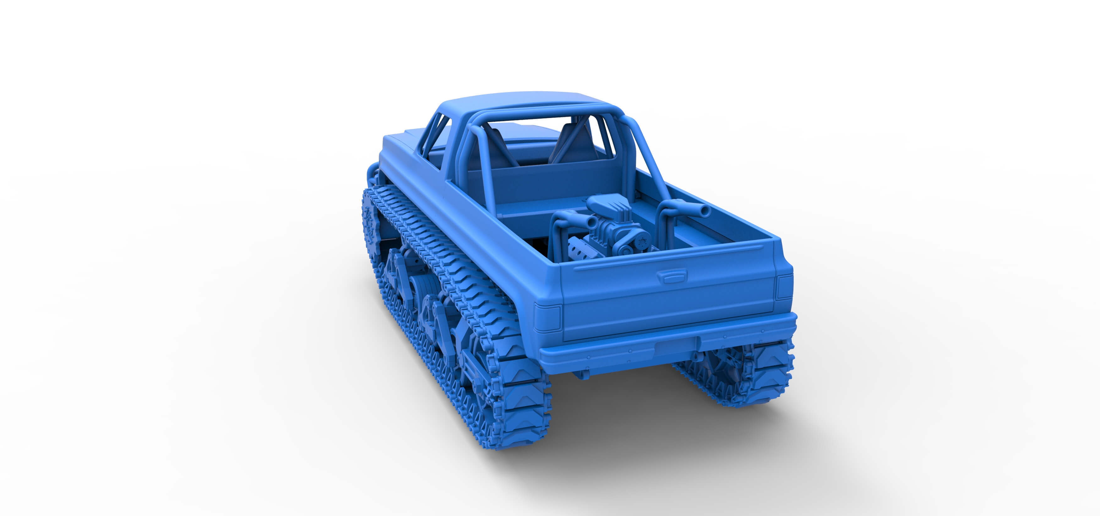Vintage Monster Tank 1:25 - 3D Model by TechItemsRock
