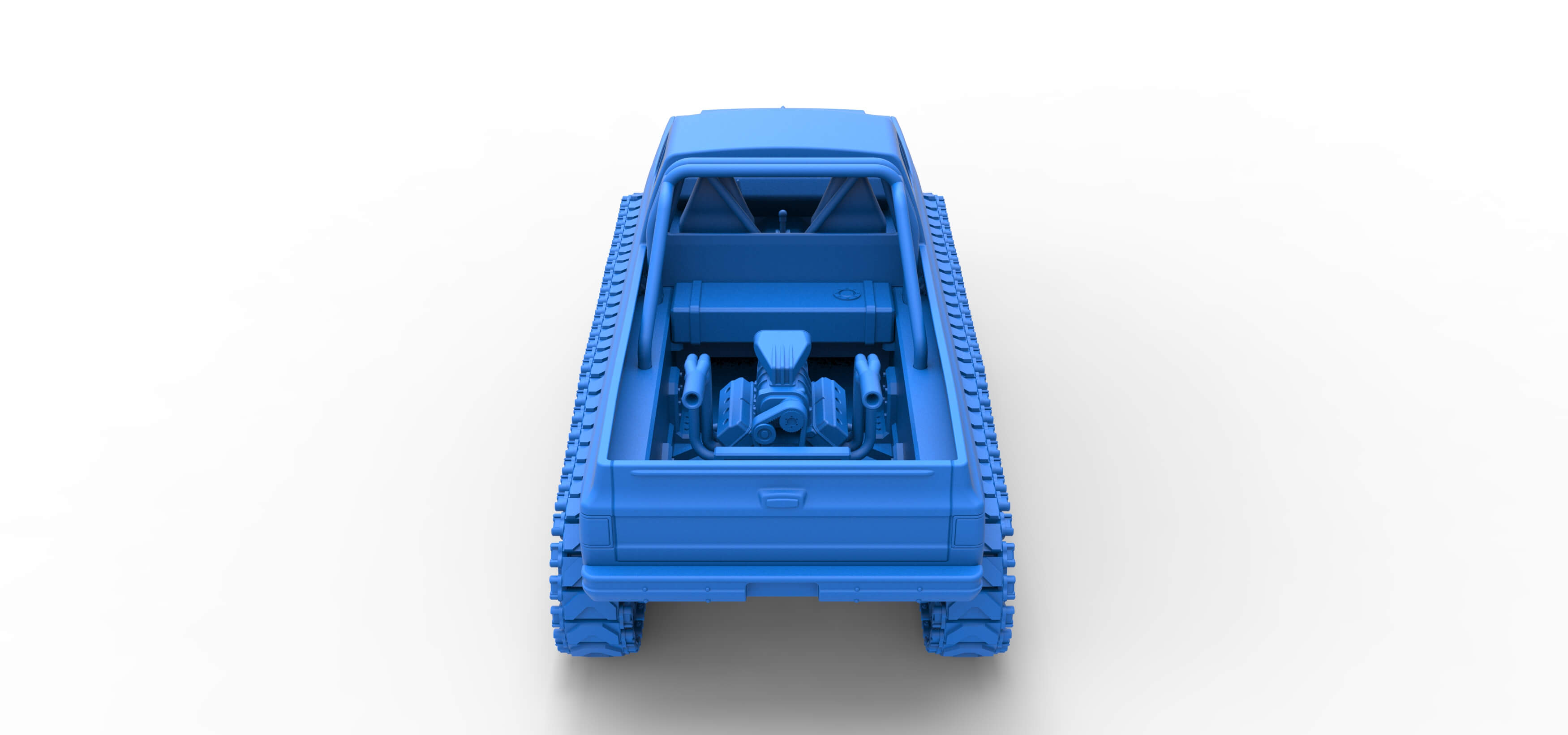 Vintage Monster Tank 1:25 - 3D Model by TechItemsRock