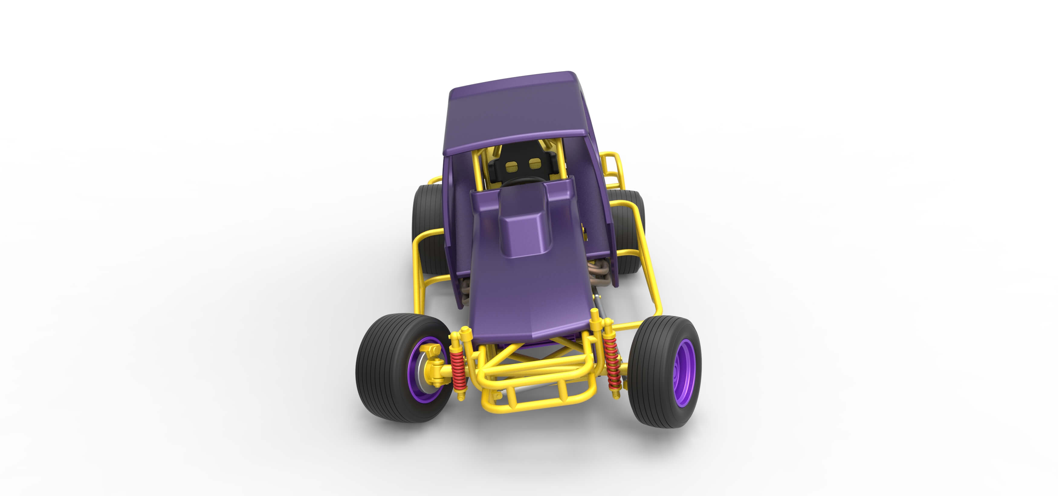 Vintage NE Dirt Modified Stock Car While Turning 1:25 - 3D Model by ...