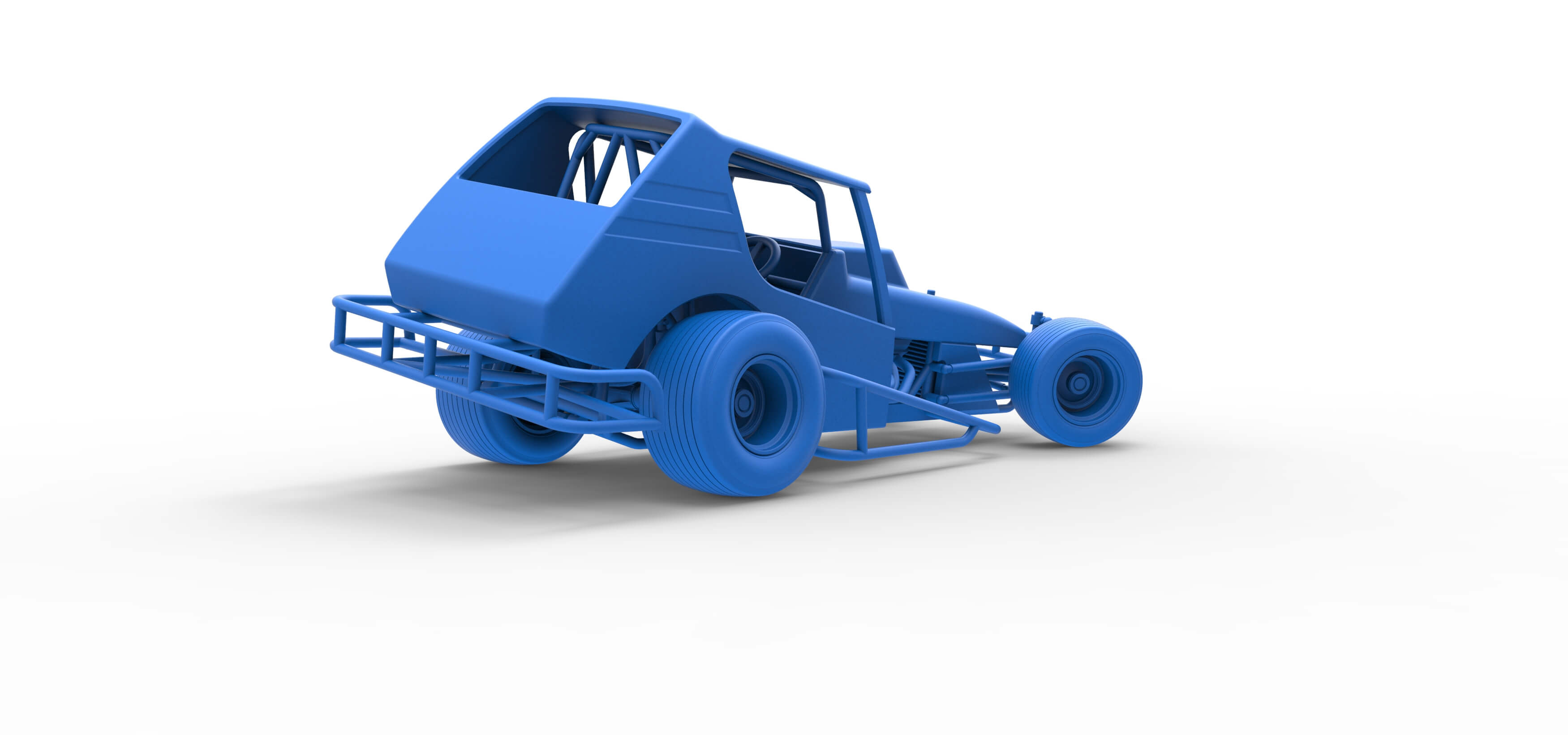 Vintage NE Dirt Modified Stock Car While Turning 1:25 - 3D Model by ...