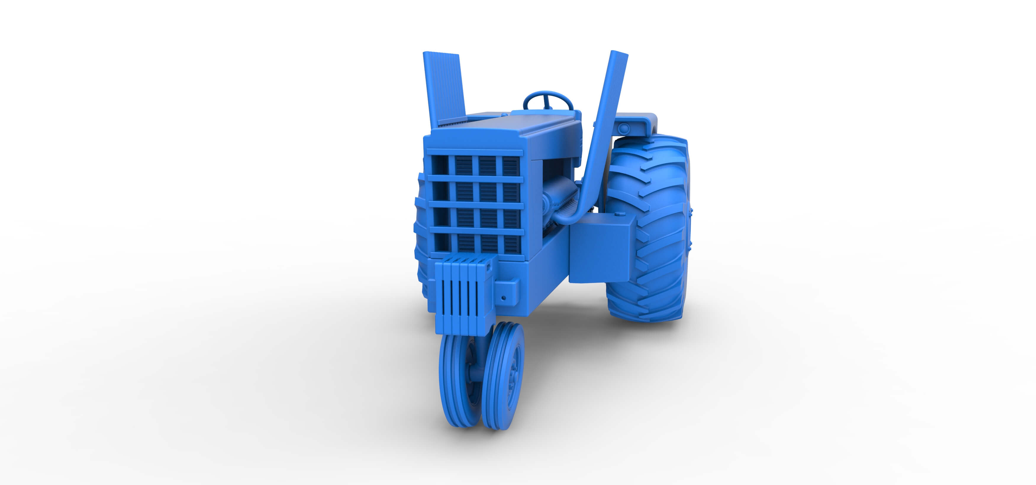 Vintage Pulling Tractor Scale 1:25 - 3D Model by TechItemsRock