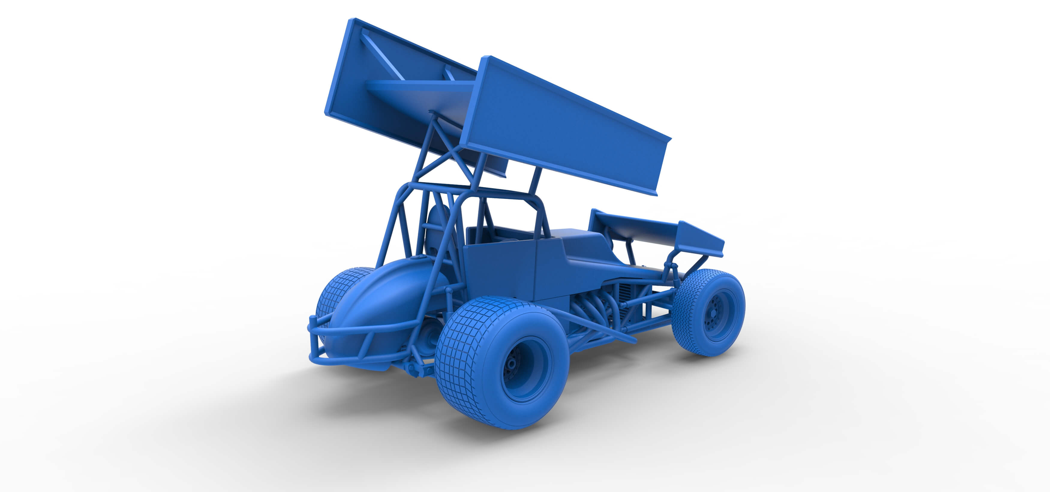 Vintage Sprint Car 1:25 - 3D Model by TechItemsRock
