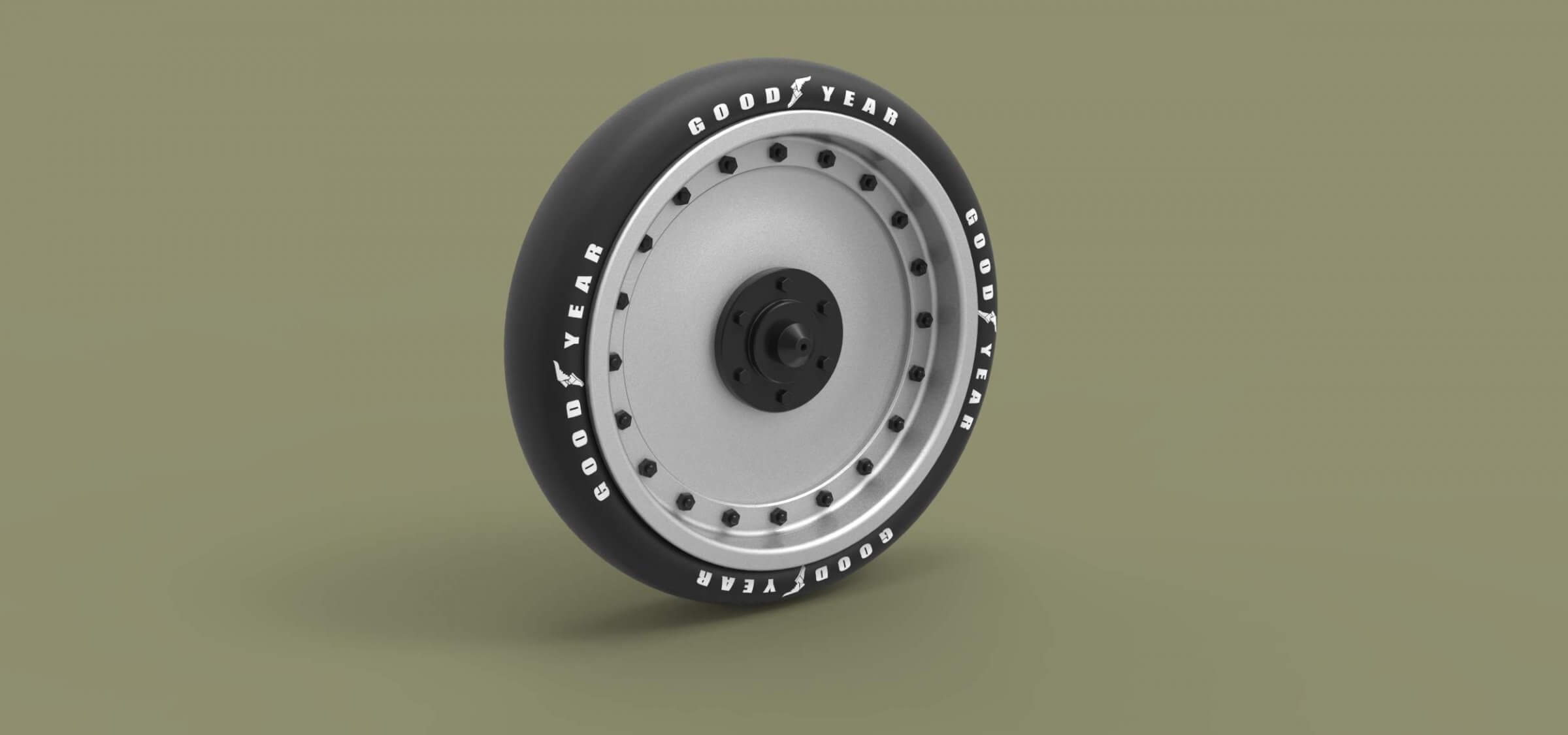 Wheel from Record Jet Car - 3D Model by TechItemsRock