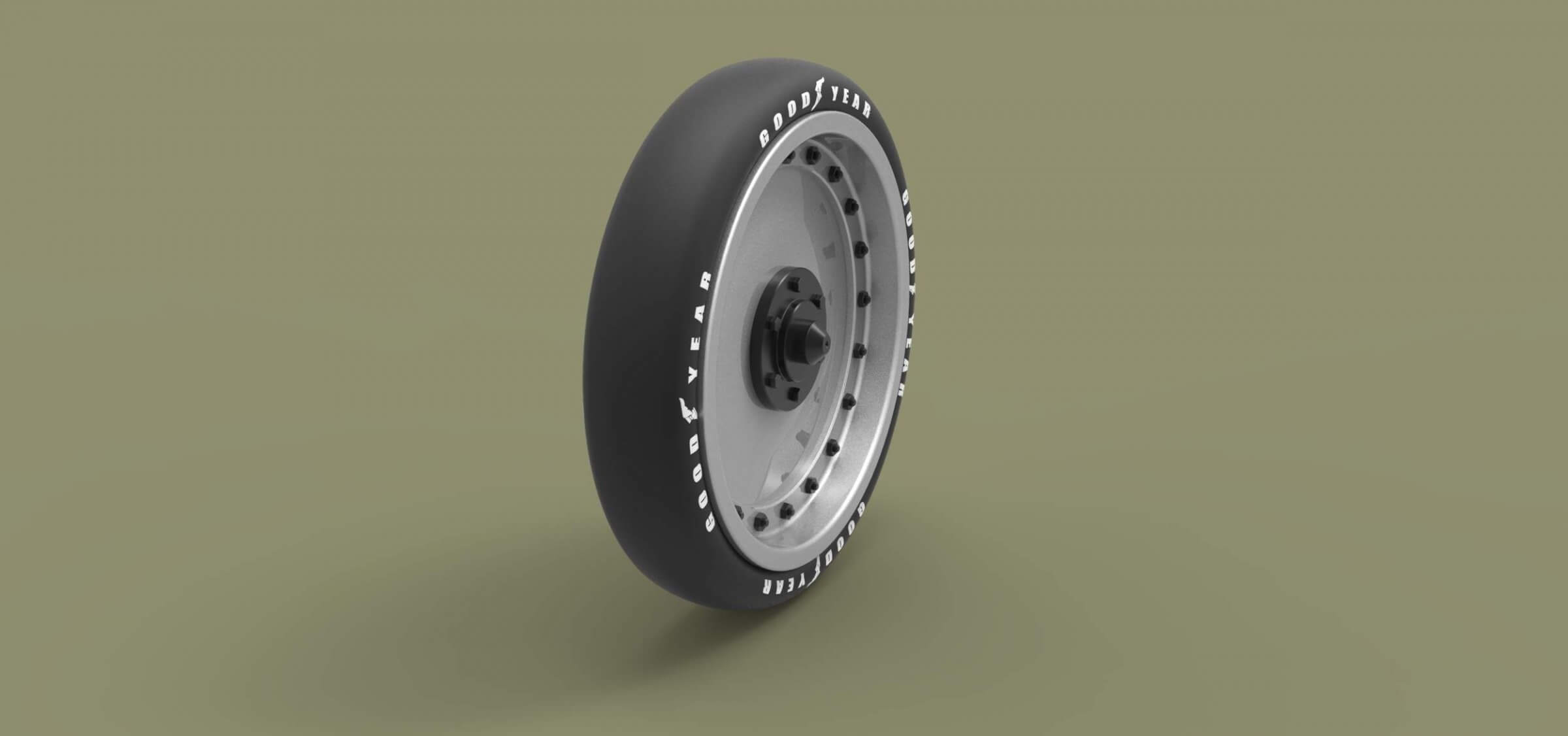 Wheel from Record Jet Car - 3D Model by TechItemsRock