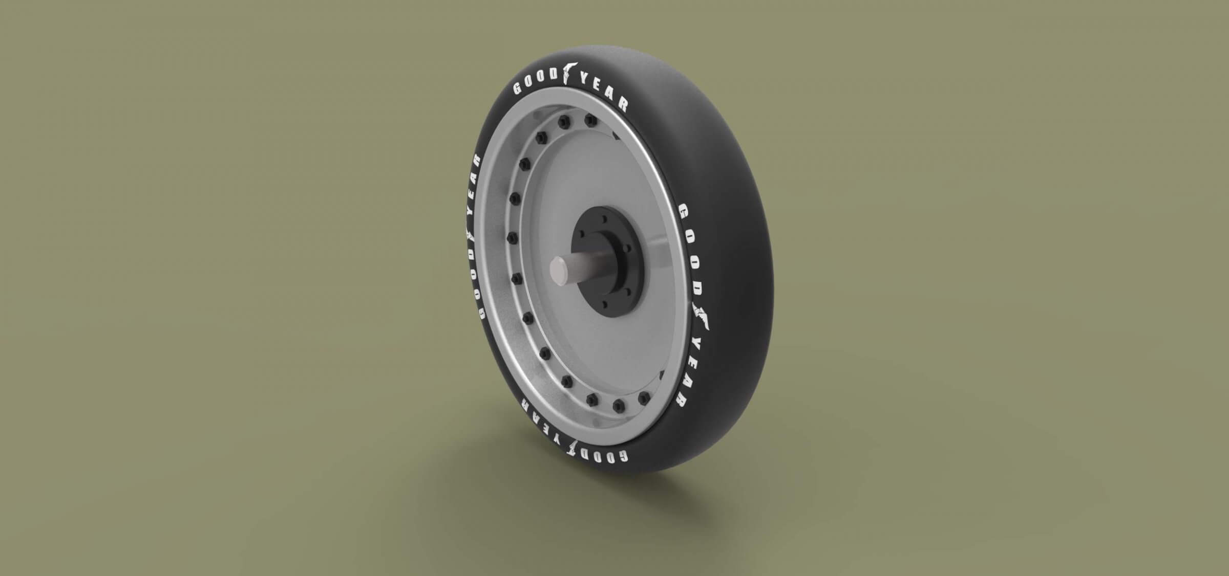 Wheel from Record Jet Car - 3D Model by TechItemsRock