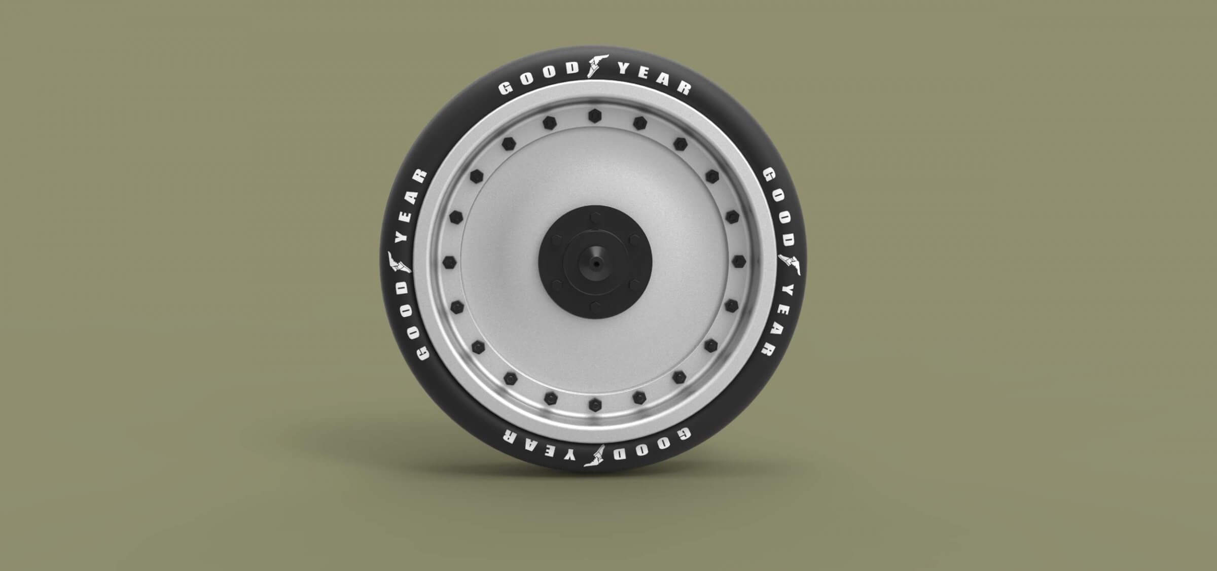 Wheel from Record Jet Car - 3D Model by TechItemsRock