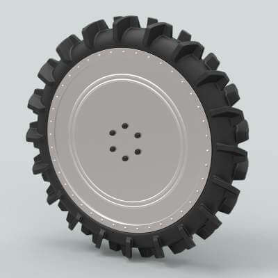 Wheel from Swamp Buggy - 3D Model by TechItemsRock