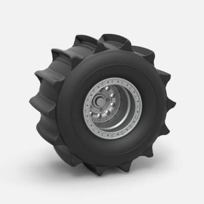 Wheel of Formula Off Road Scale 1:25 - 3D Model by TechItemsRock