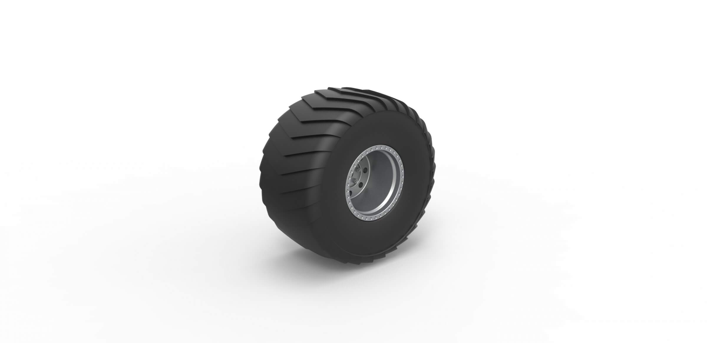 Wheel of Mini Rod Pulling Tractor 1:25 - 3D Model by TechItemsRock