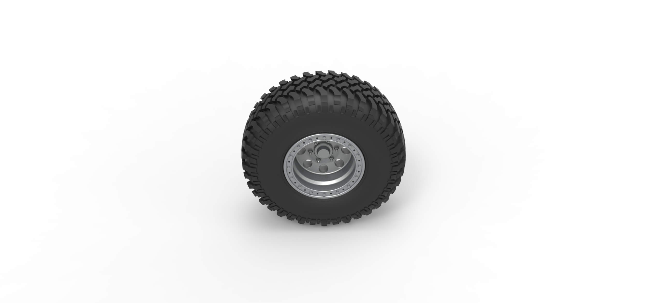 Wheel of Uphill Sand Racing Dragster 1:25 - 3D Model by TechItemsRock