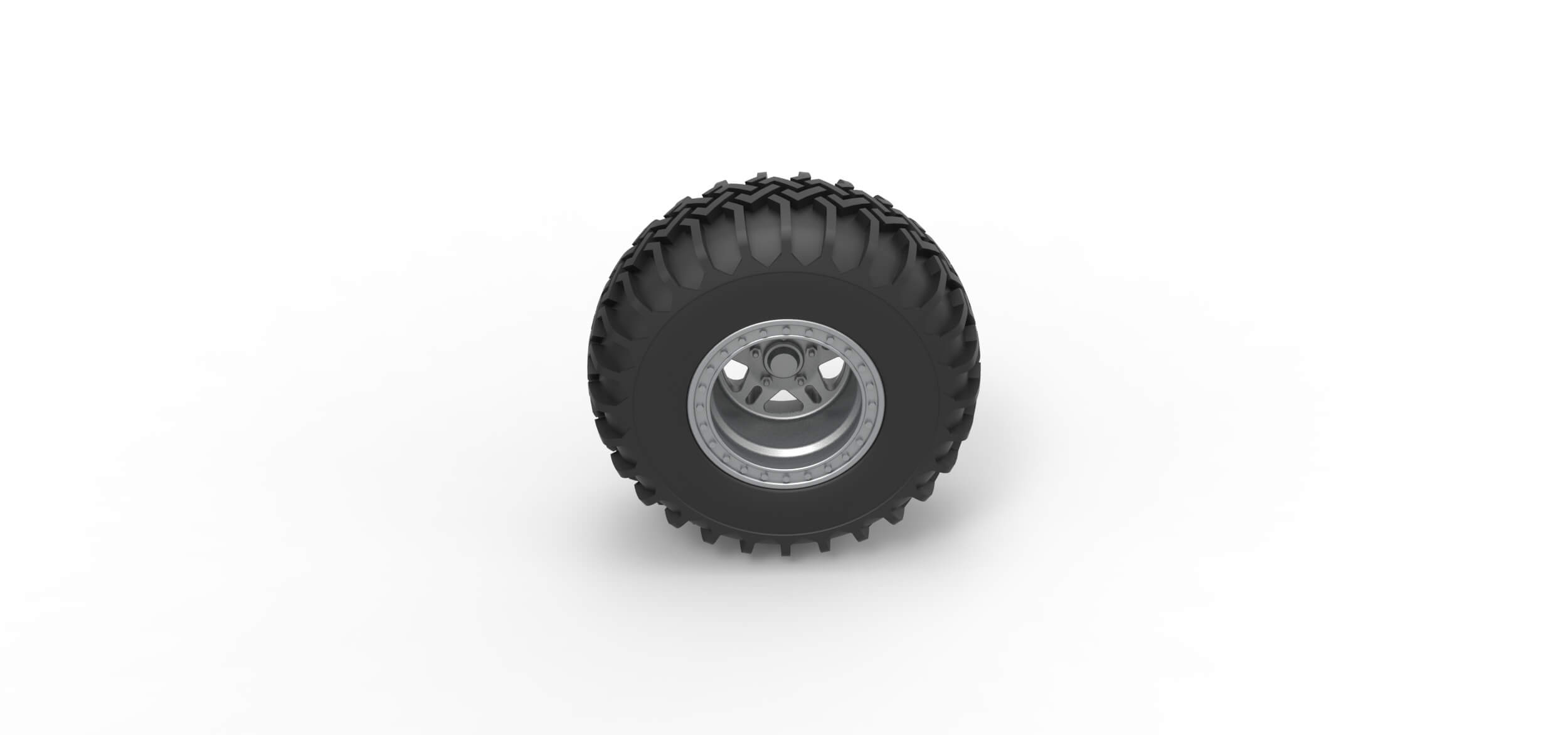 Wheel of Uphill Sand Racing Dragster V2 1:25 - 3D Model by TechItemsRock