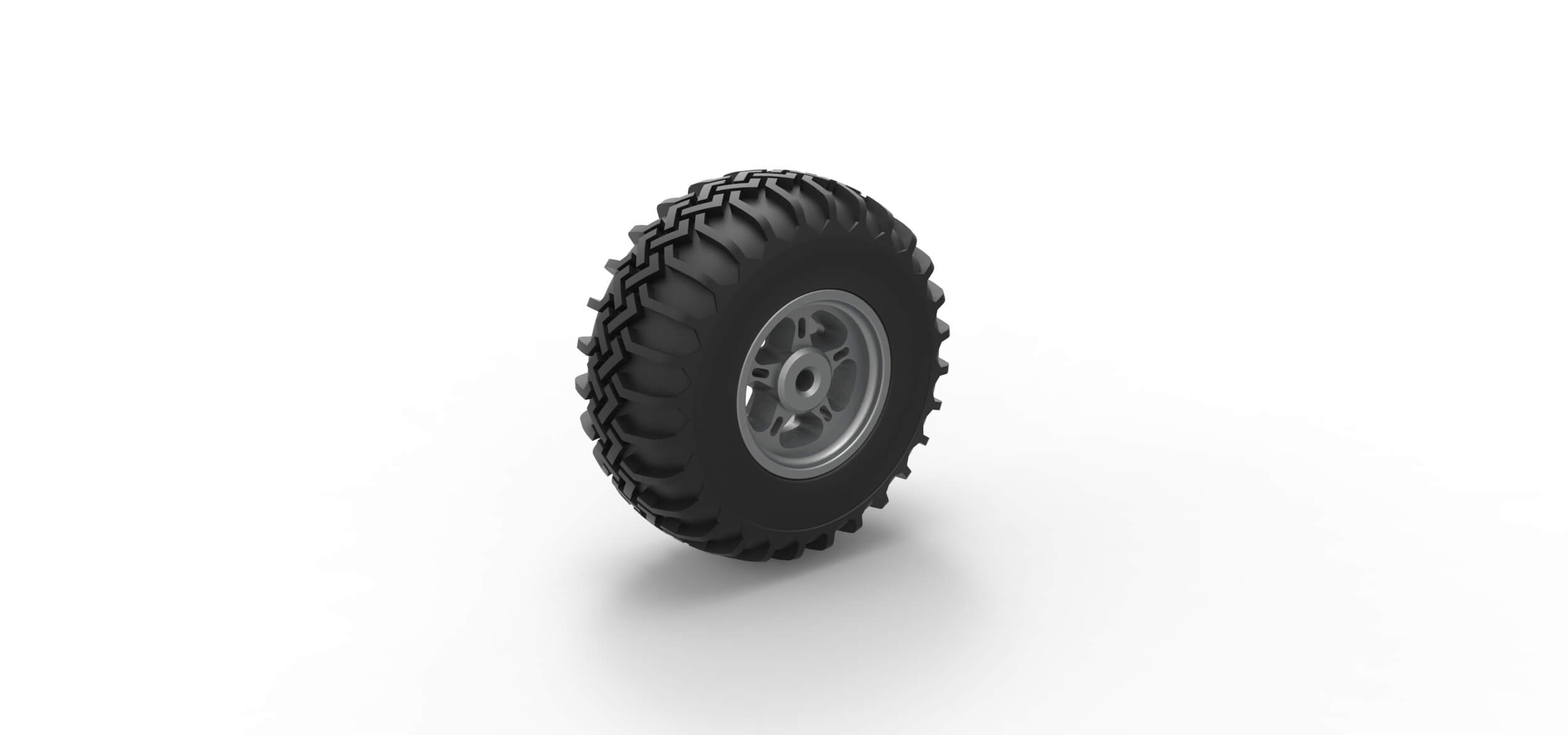 Wheel of Uphill Sand Racing Dragster V2 1:25 - 3D Model by TechItemsRock