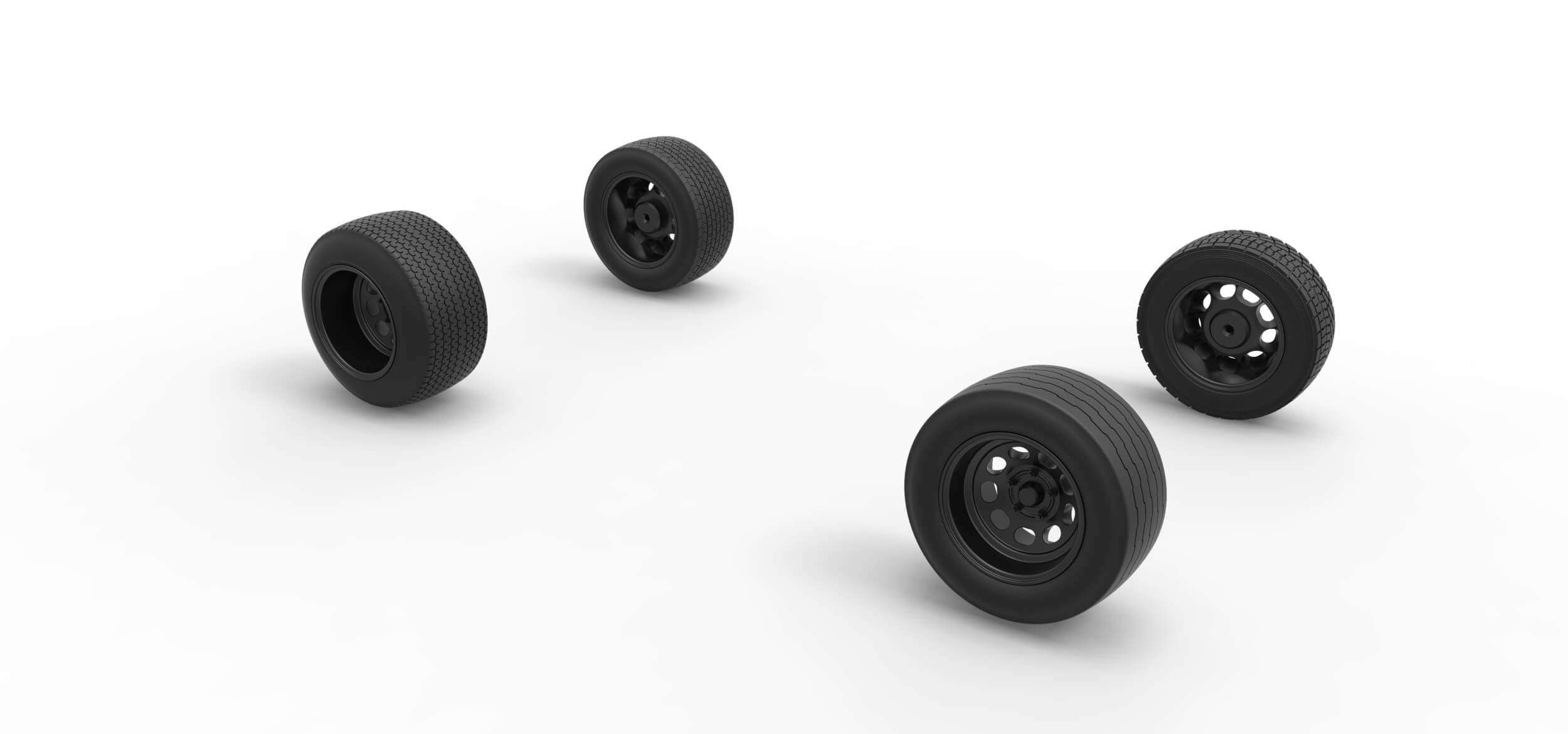 Wheel Set of Brisca Formula 1 Stock Car for Asphalt 1:25 - 3D Model by ...