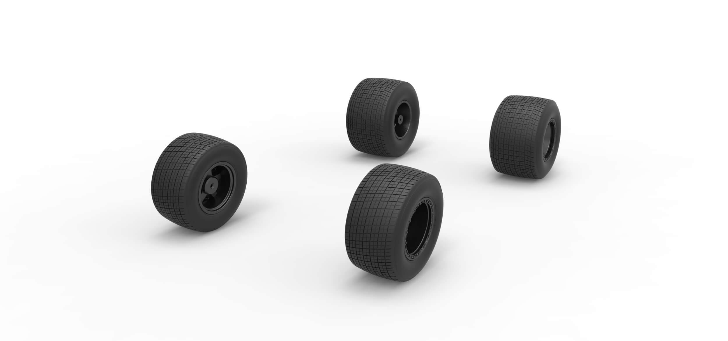 Wheel Set of New Zealand Super Saloon Race Car 1:25 - 3D Model by ...