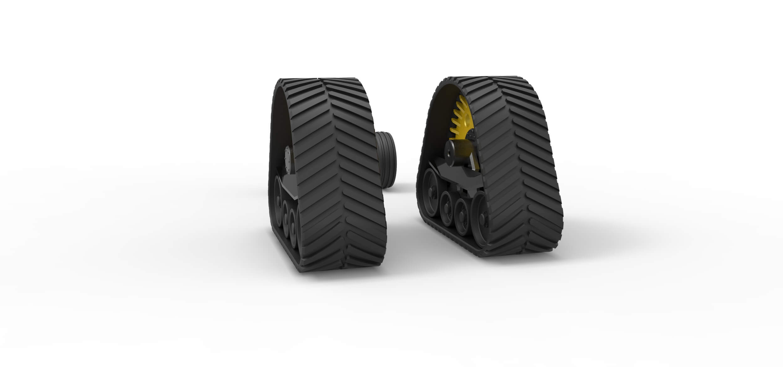 Wheel Set of Pro Stock Pulling Tractor V2 Scale 1:25 - 3D Model by ...