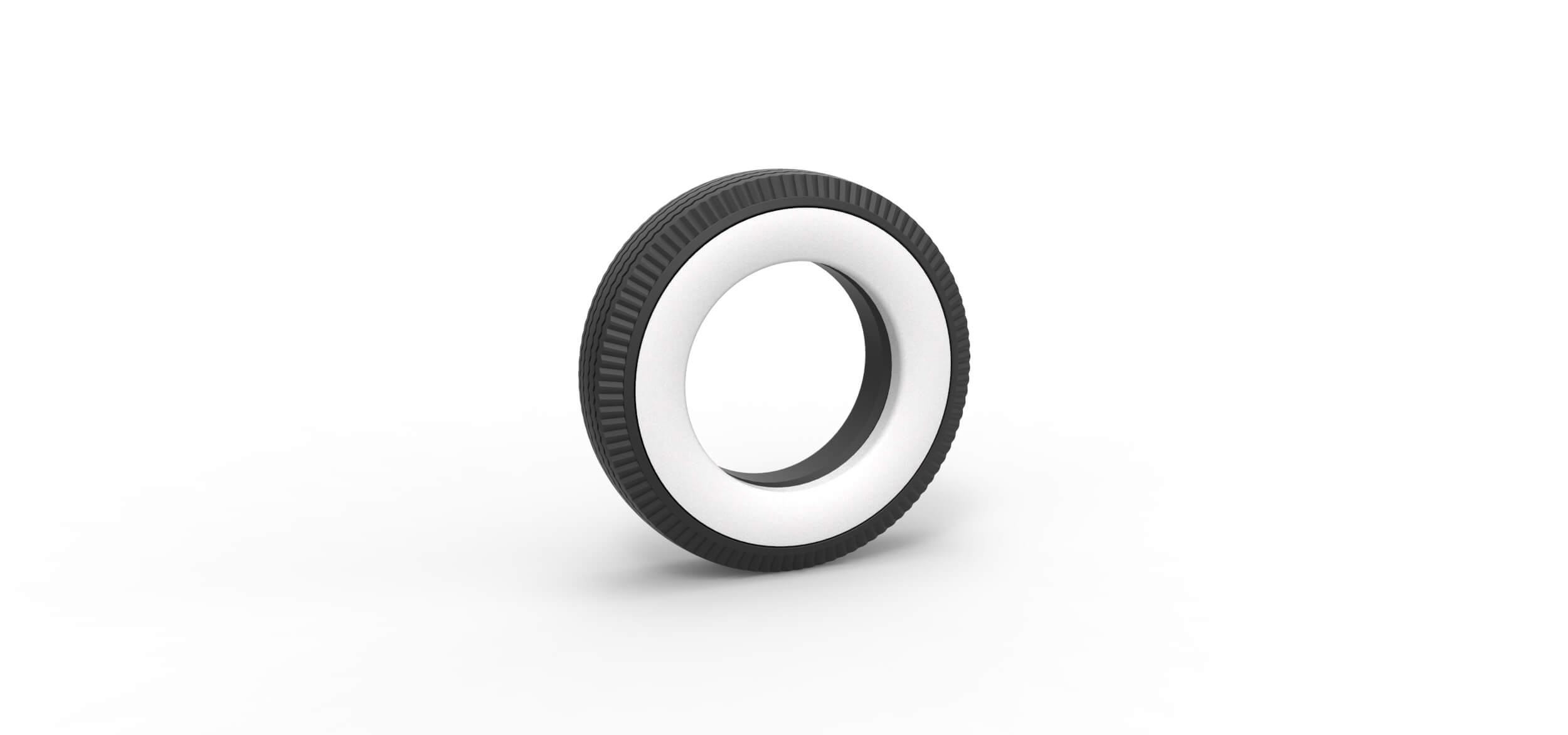 Whitewall Tire 1:25 - 3D Model by TechItemsRock